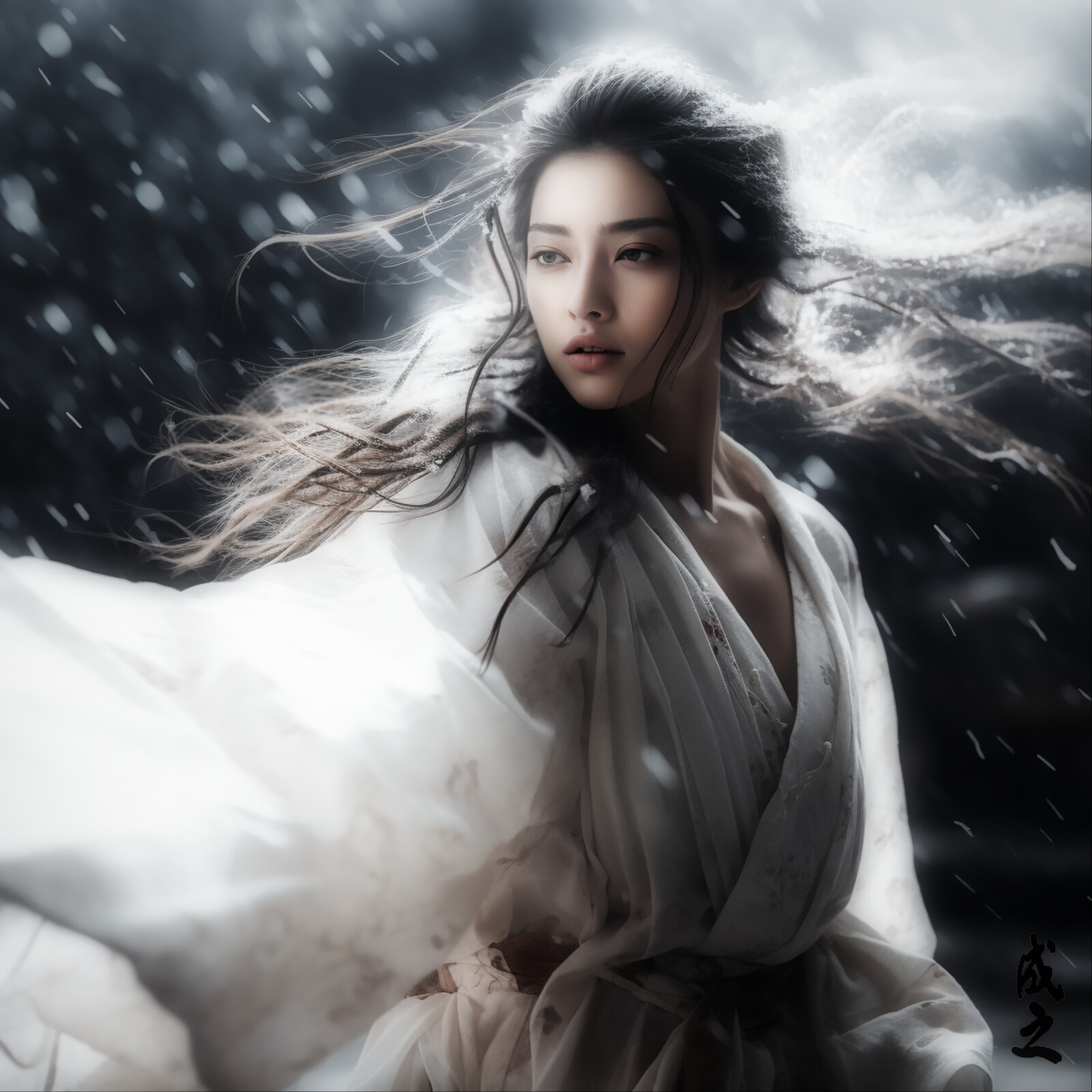 NARIYUKI SHIMAMOTO - Yuki-Onna ( Japanese snow witch )