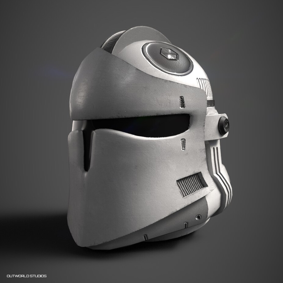 Outworld Studios - Phase II Clone Trooper Knight Helmet WIP