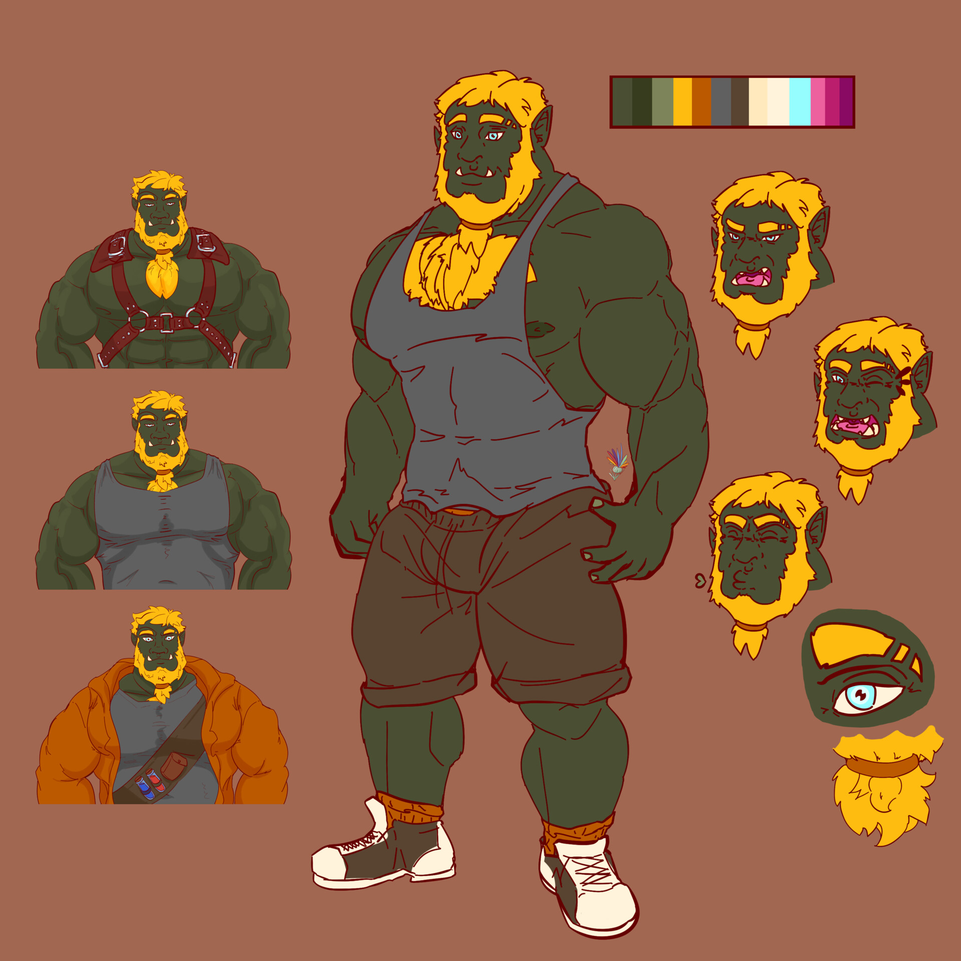 ArtStation - Orc_Xovian Reference Sheets