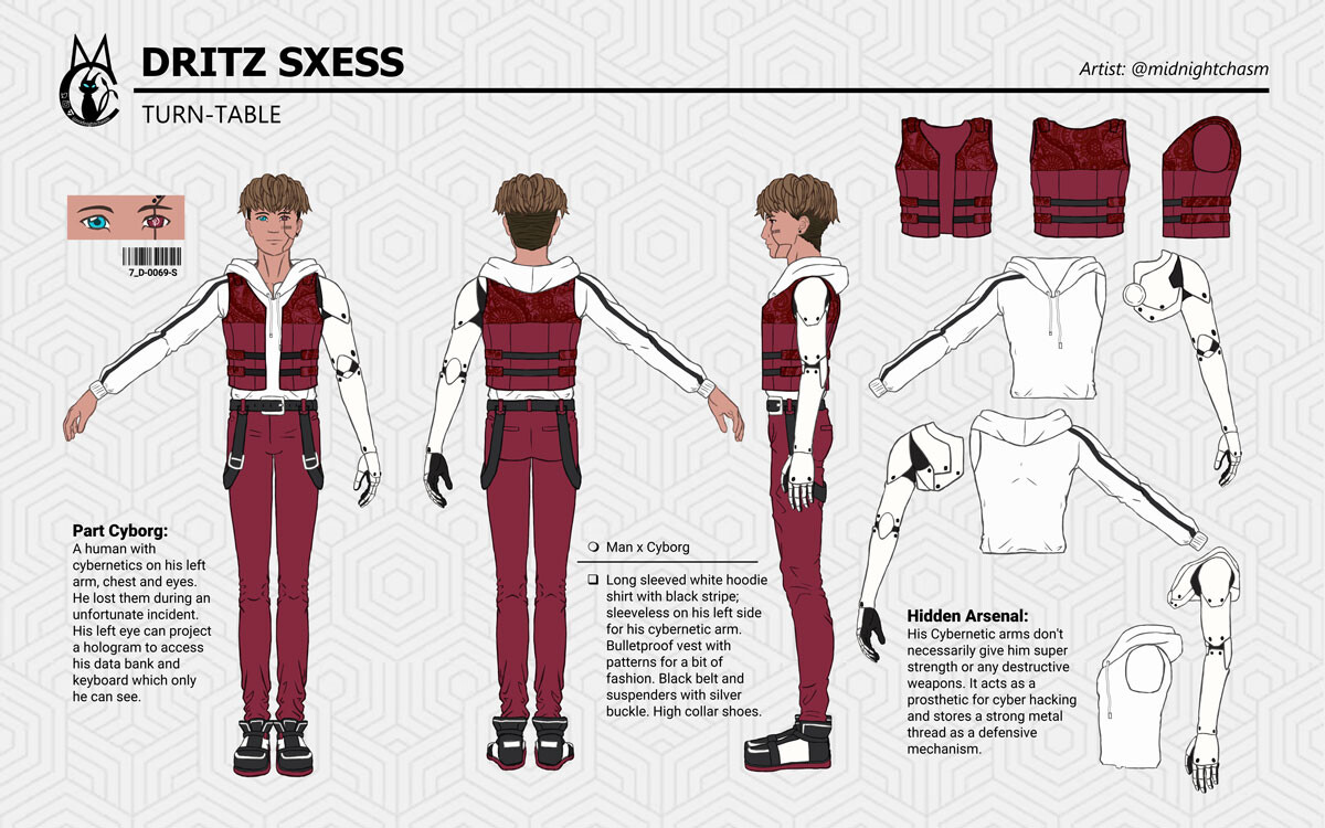 ArtStation - Dritz Sxess: Character Sheet