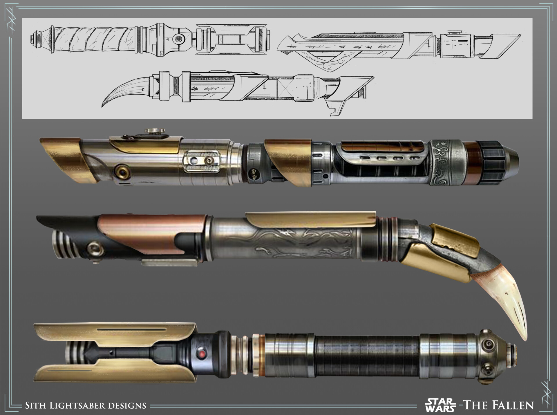 Liam Davey - Star Wars - The Fallen - Sith Character Designs