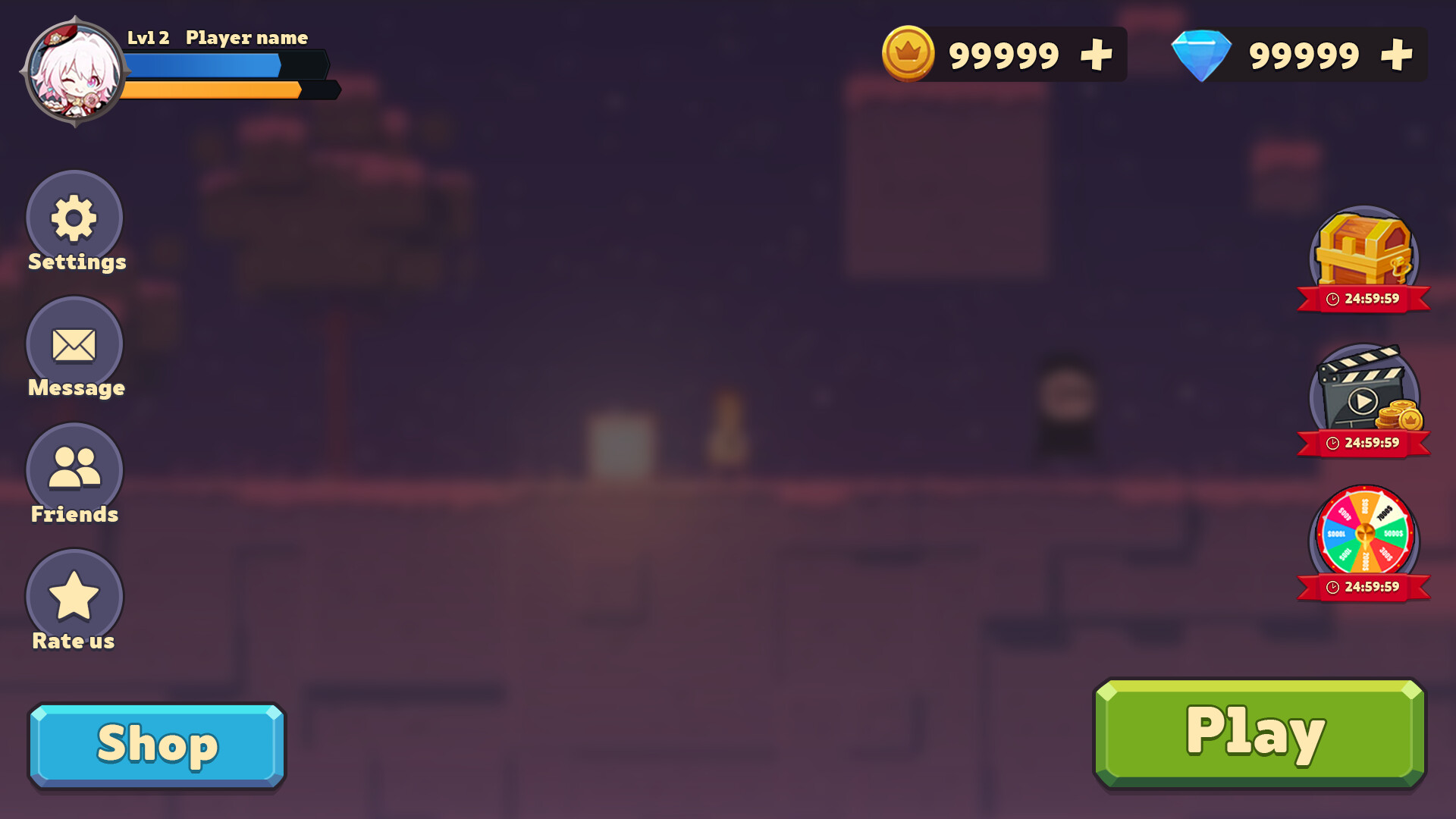 ArtStation - Universal Fantacy Mobile Game GUI