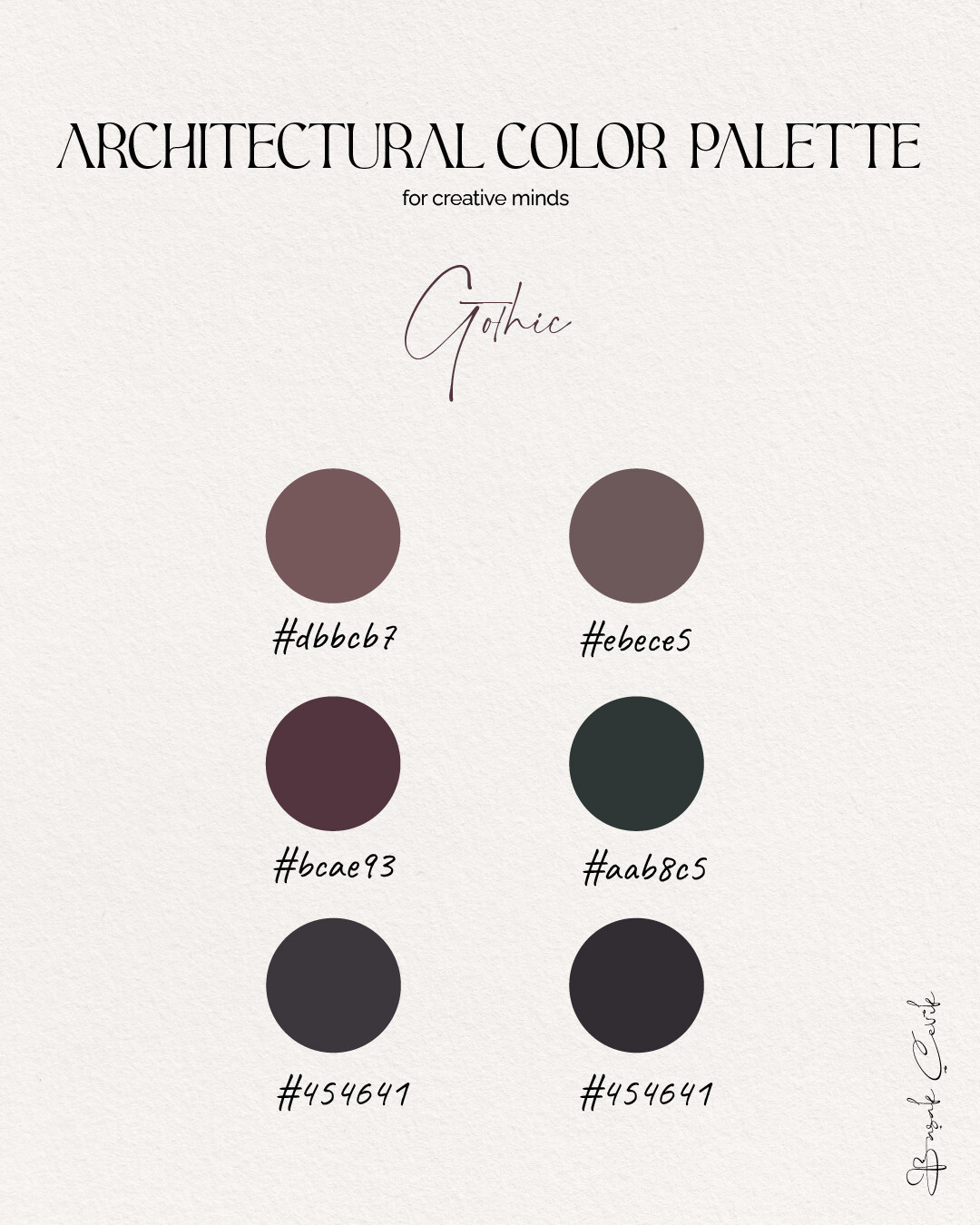 ArtStation - Architectural Color Palette.03.Gothic