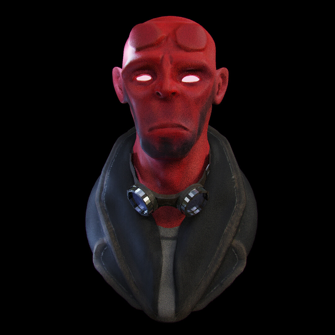 ArtStation - HellBoy - character sculpting study