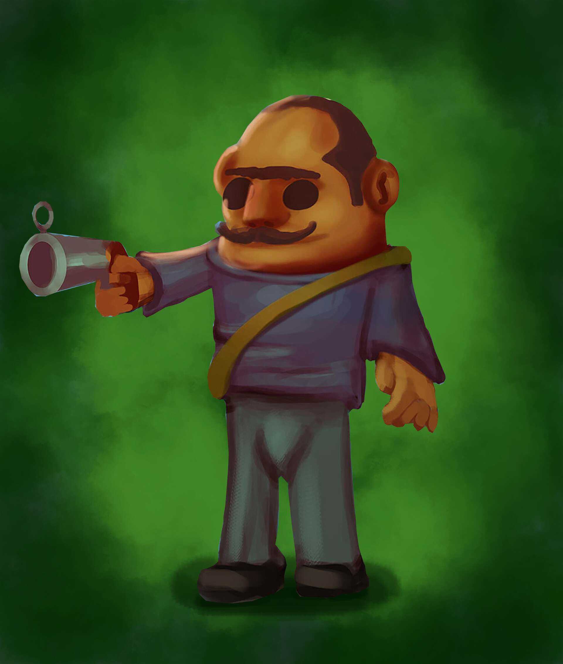 ArtStation - Bald man