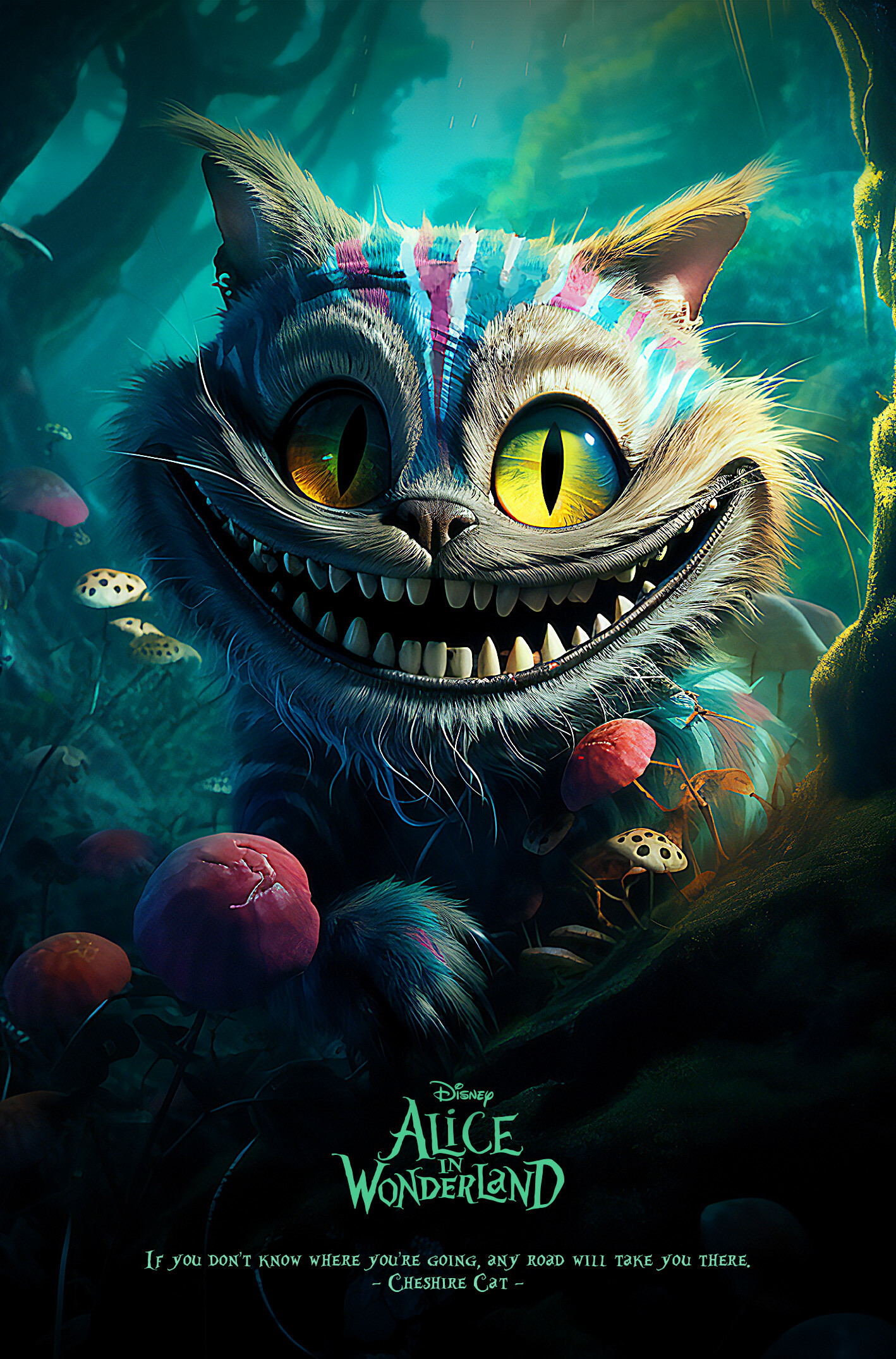 Disney Alice In Wonderland Movie Poster