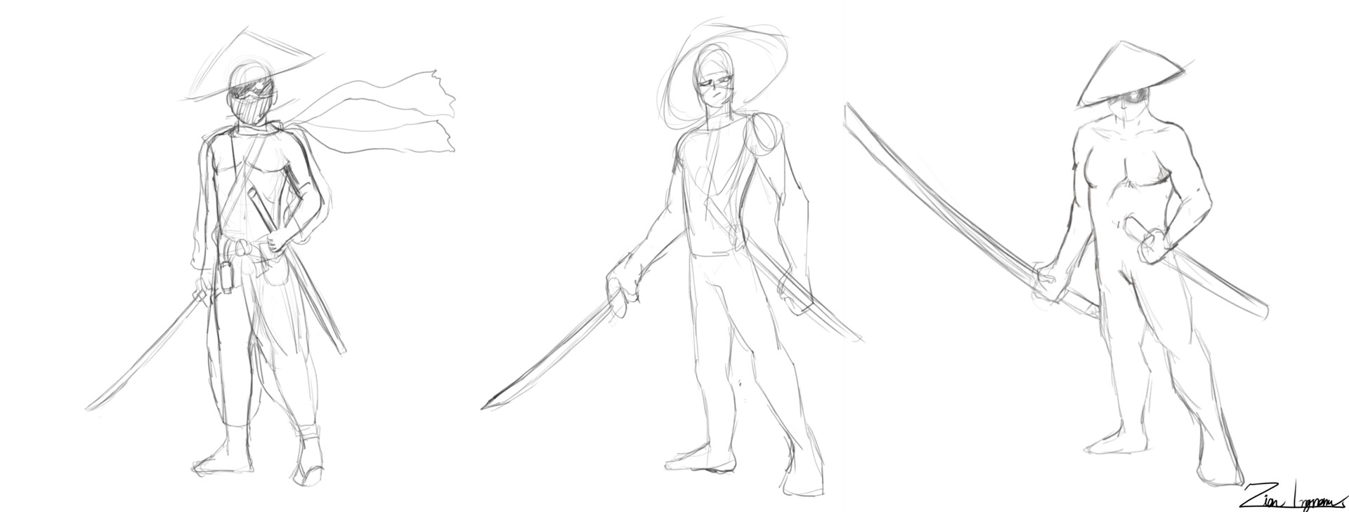 ninja poses art reference