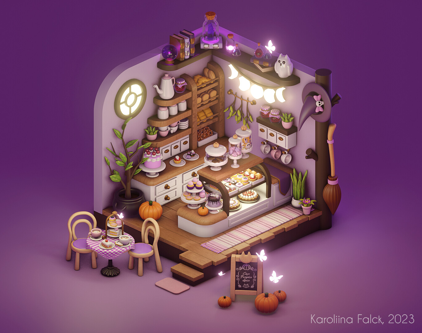 ArtStation - Cafe Pumpkin Spice