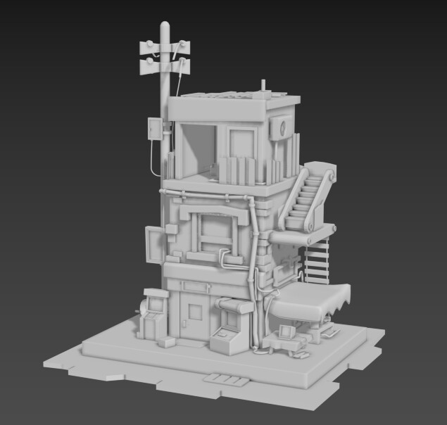 ArtStation - Old Game Computer Shop