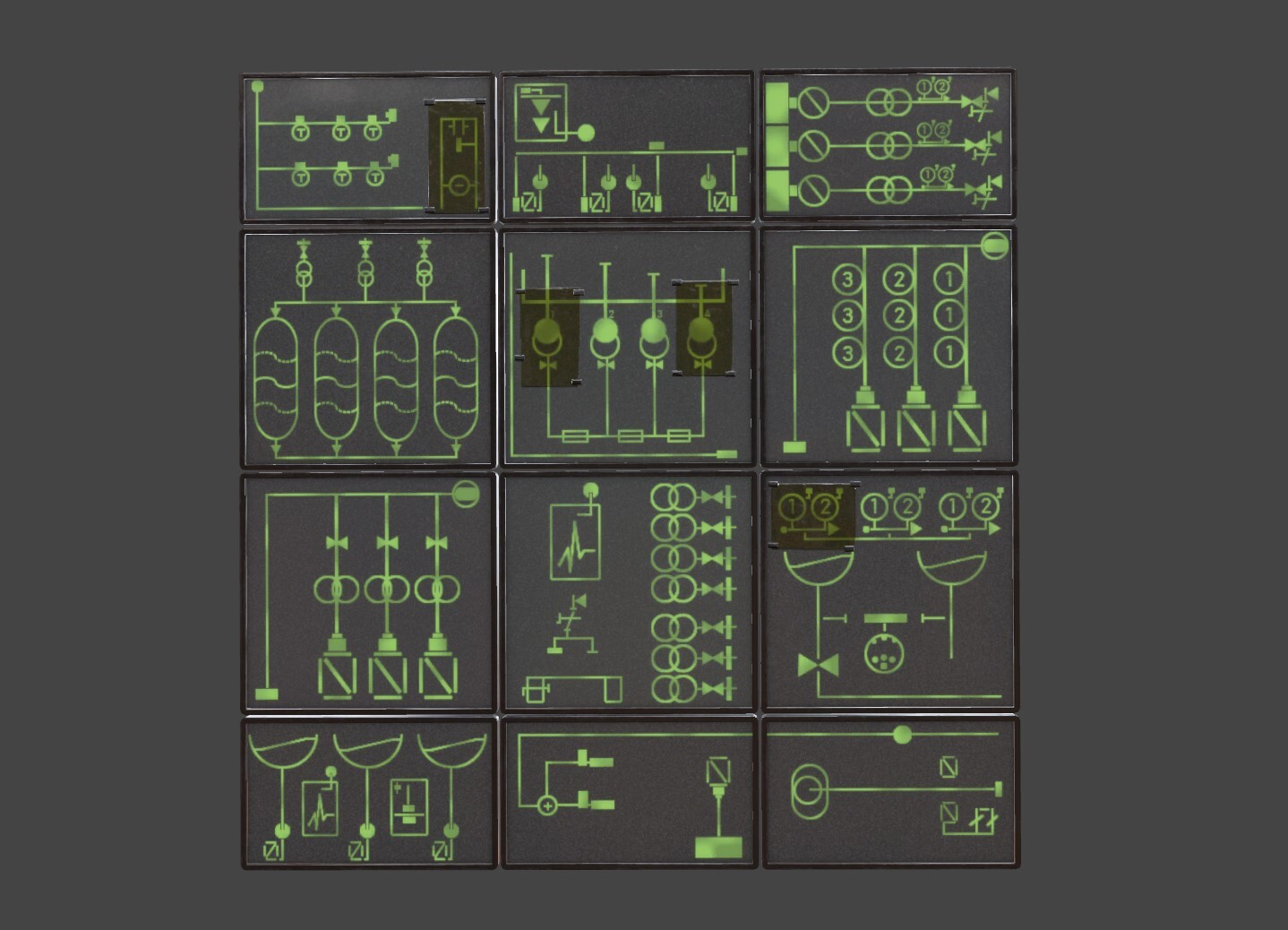 ArtStation - Reactor Control Room Display (Chernobyl WIP)