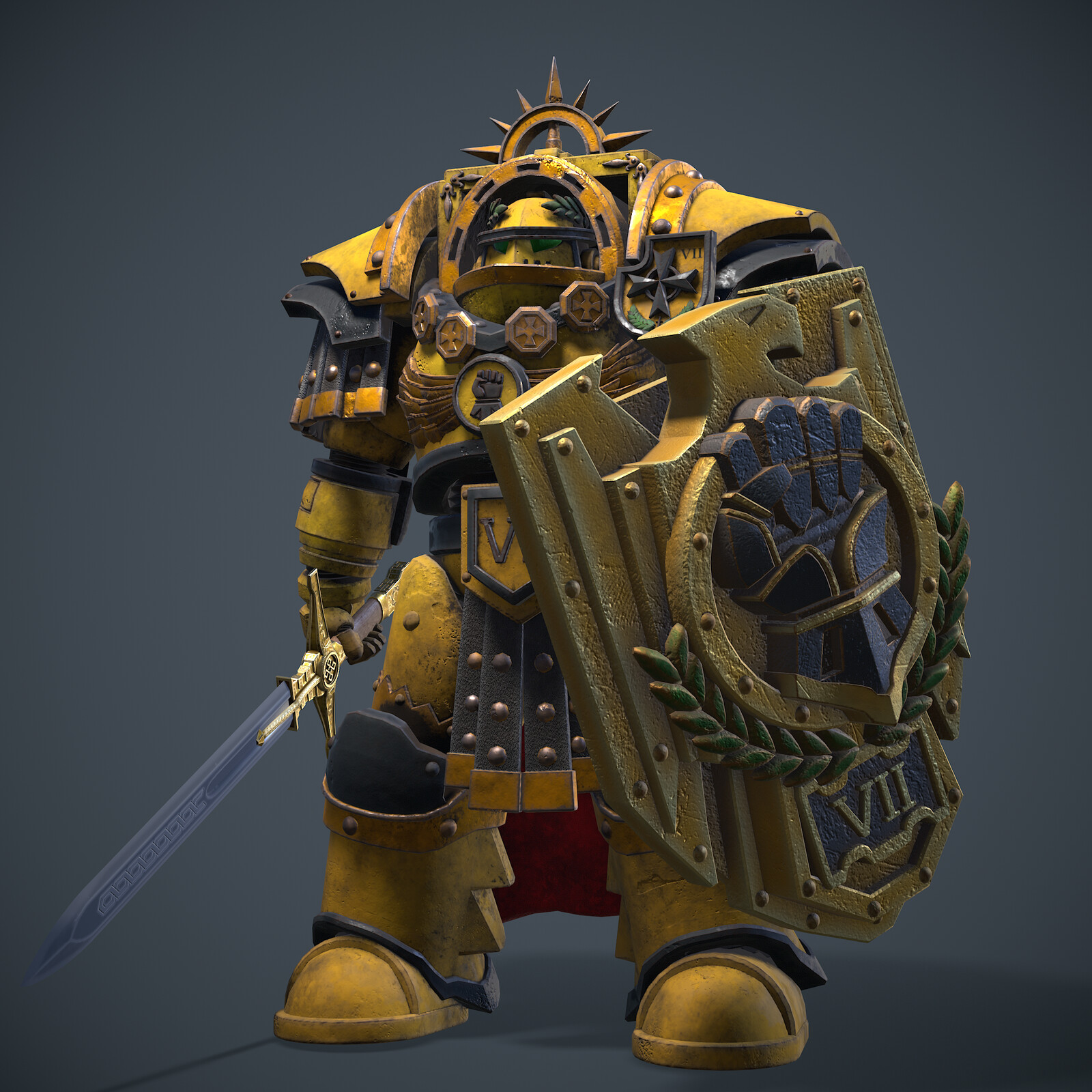 Benny Woolbert Portfolio 3D Modeling - Imperial Fists Cataphractii ...