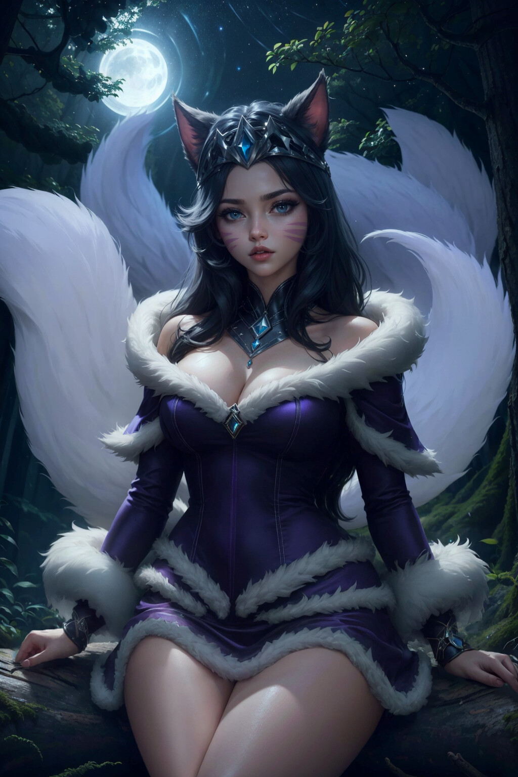 Midnight Ahri Fanart