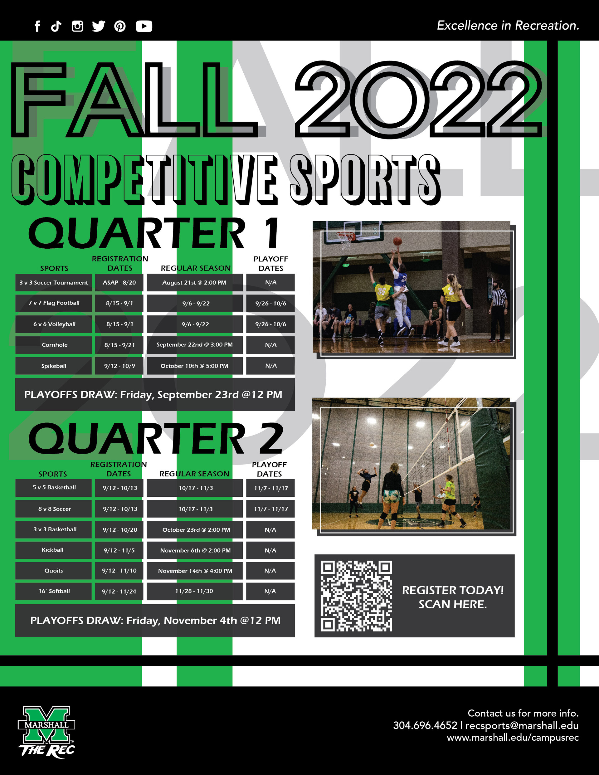 ArtStation - Intramural Sport Schedule for MU Rec Center
