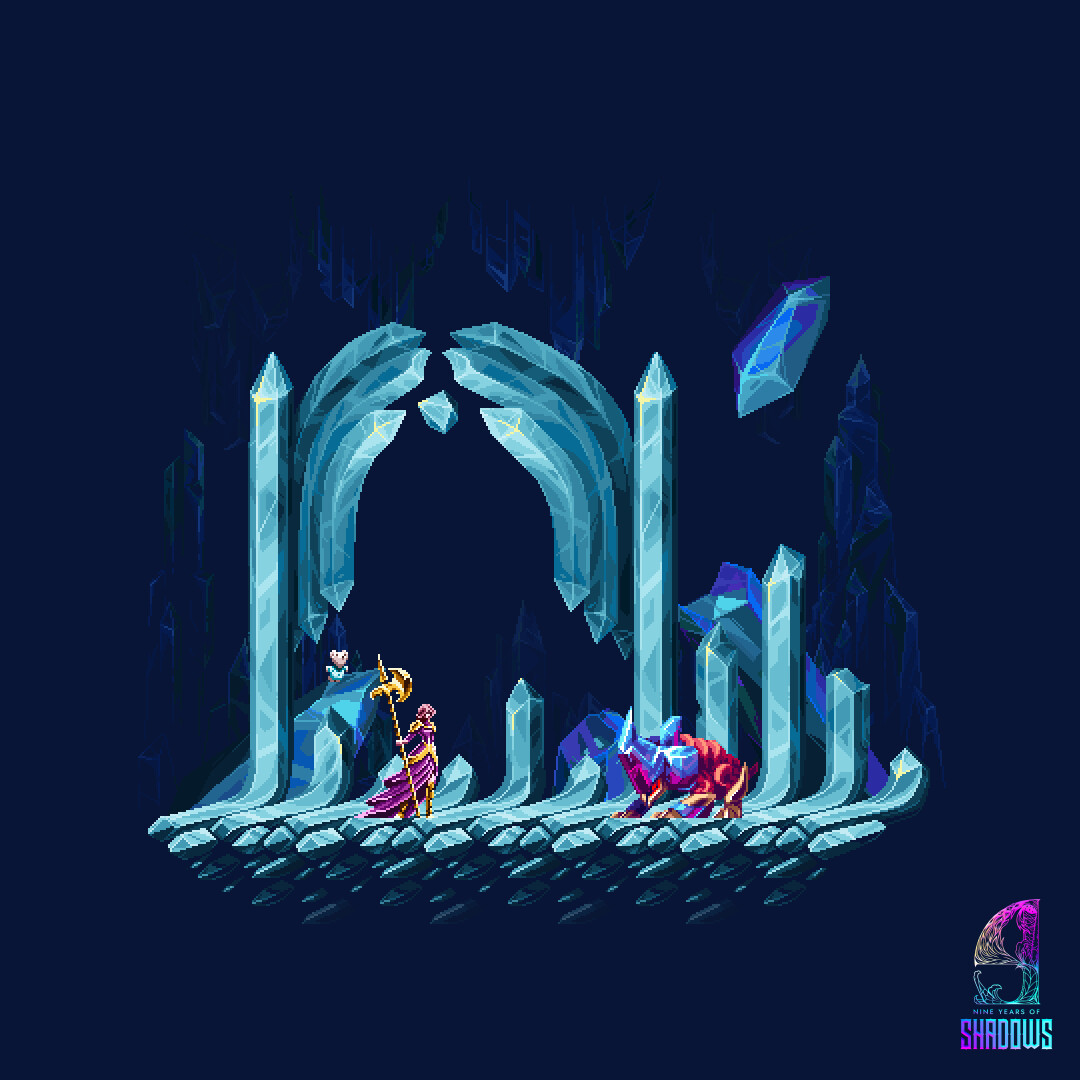 ArtStation - Crystal environment for 9 Years of Shadows