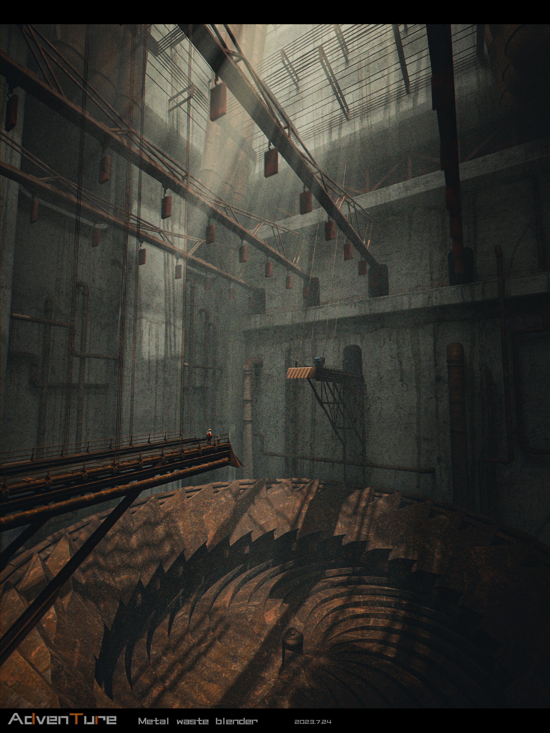 ArtStation - 废物搅拌机-Metal waste blender