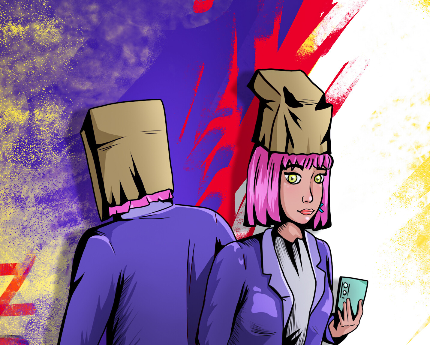 ArtStation - Mask girl character design