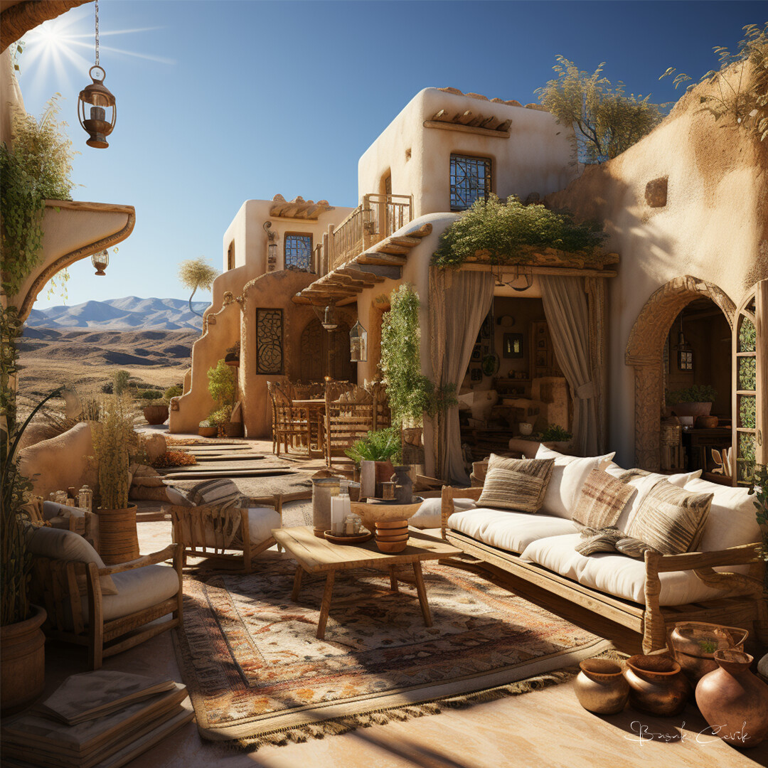 ArtStation - Architectural Design.05. House with a Moroccan Style