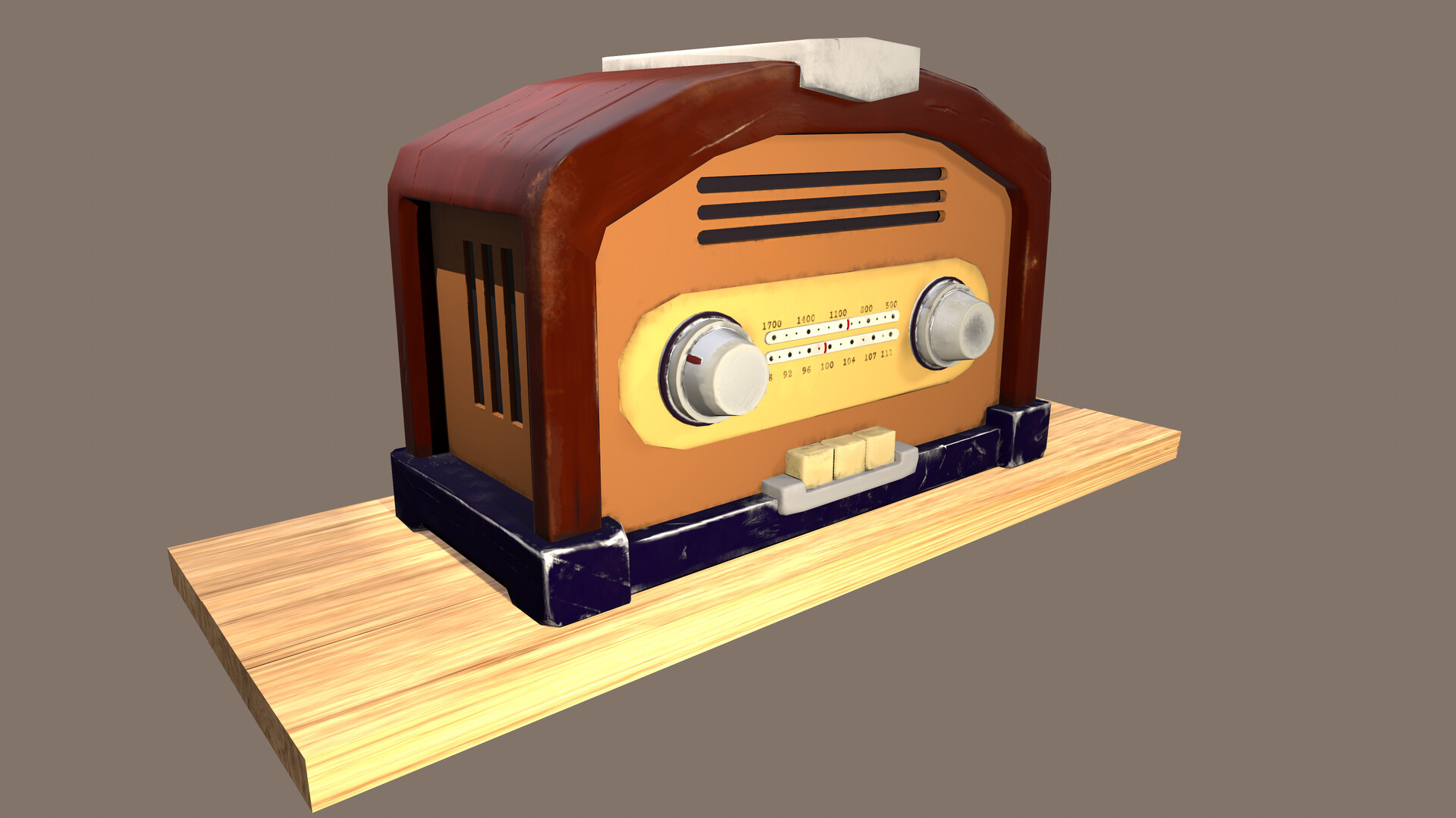ArtStation - Retro radio
