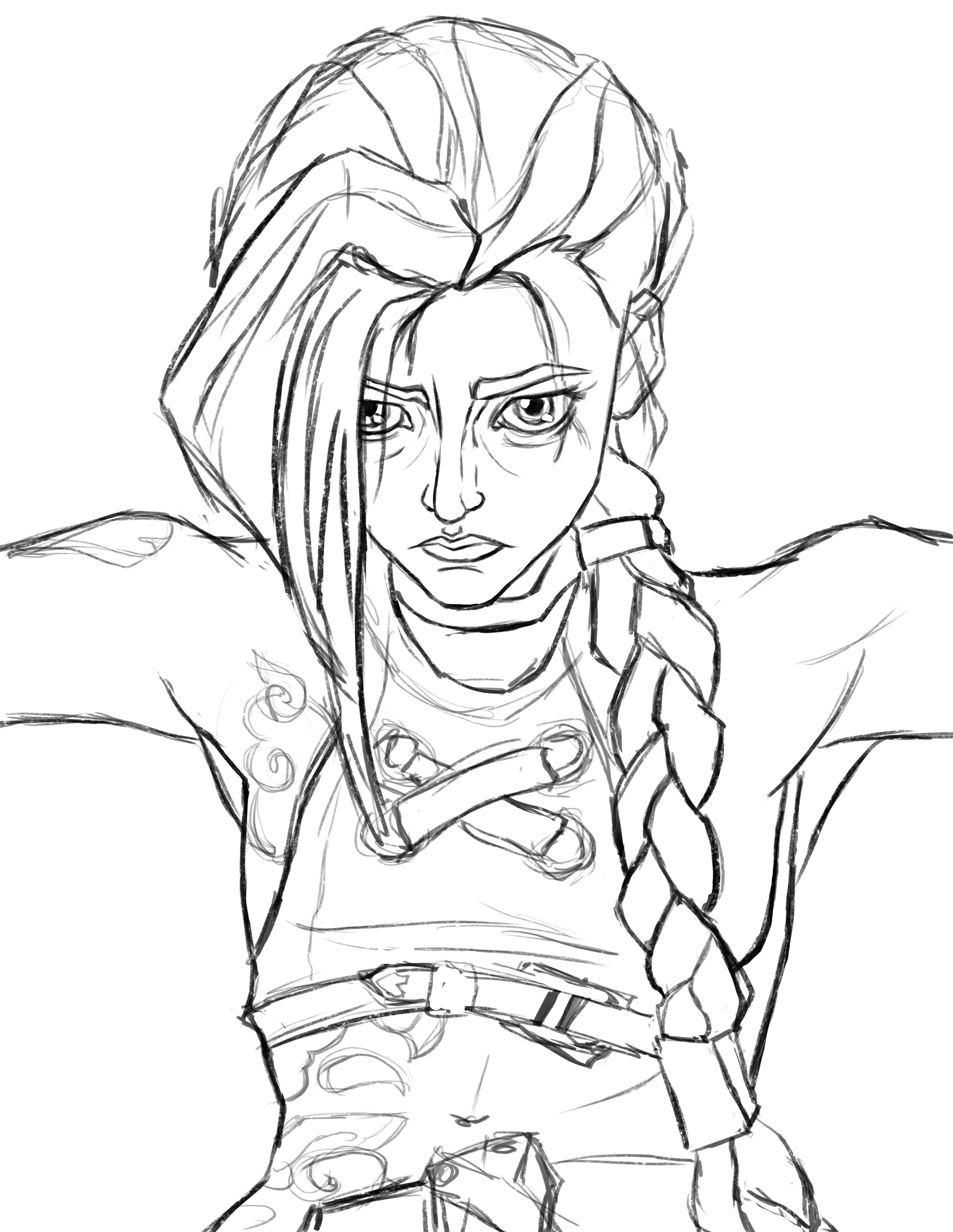 arcane league of legends coloring pages