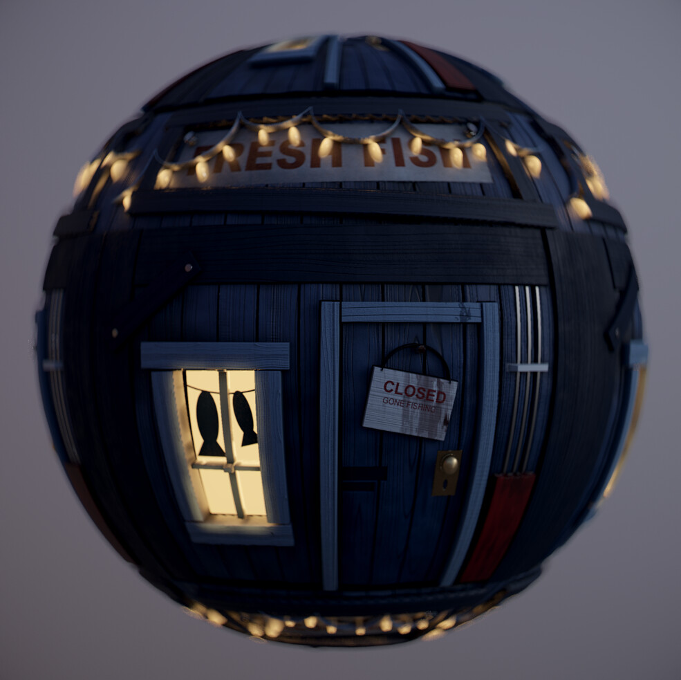 ArtStation - Fish Store Front