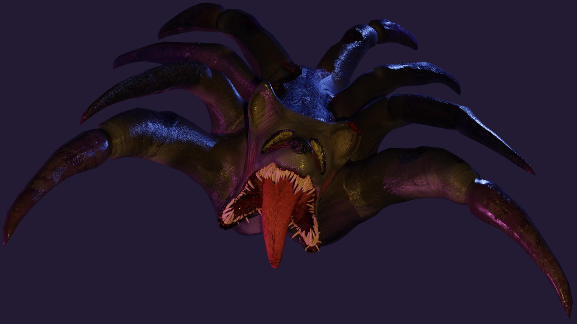 ArtStation - Velthar | Sci-fi Monster | Dog - Spider - Bat