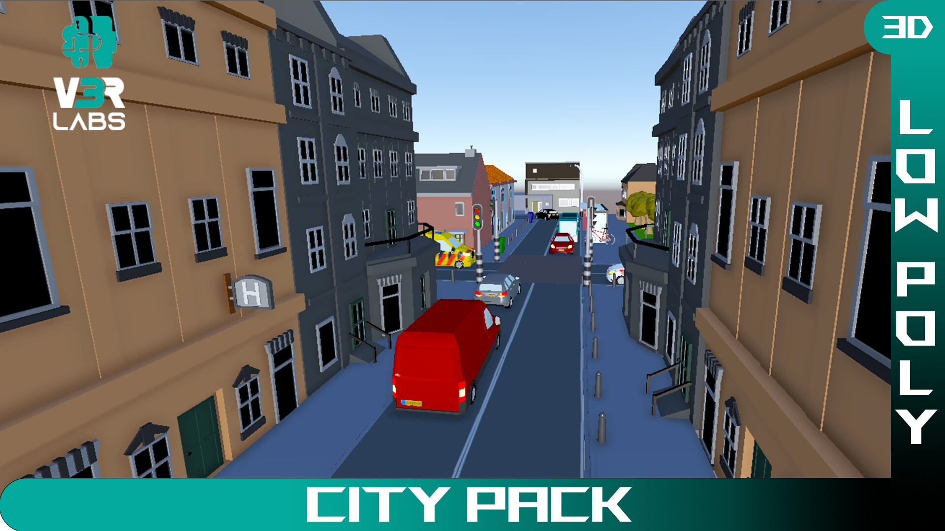 ArtStation - [2022] V3R Labs Low poly city pack