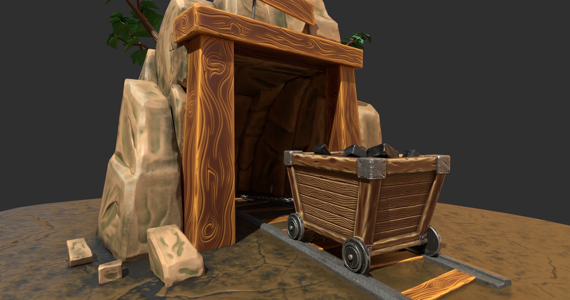 ArtStation - 3D Stone Pit