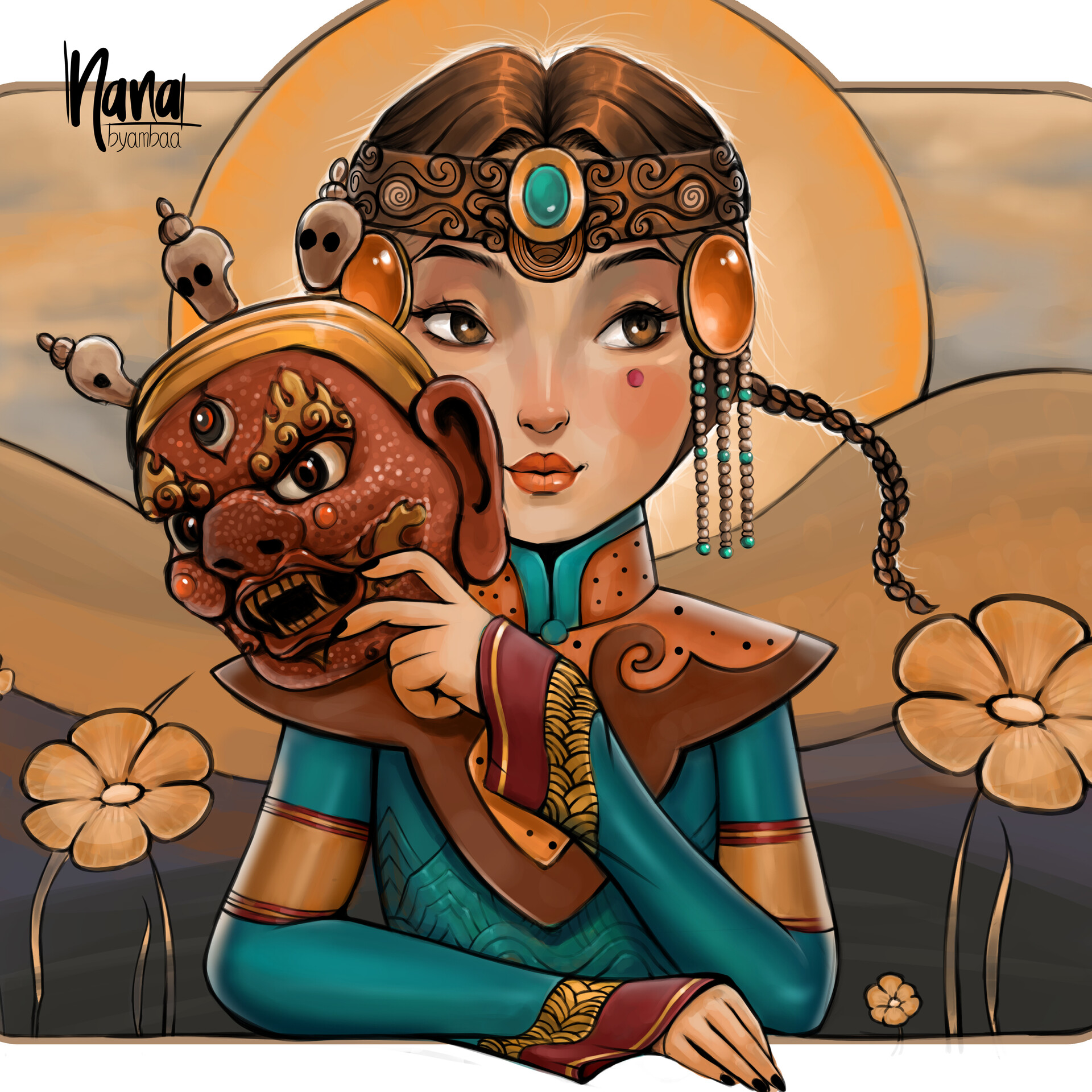 ArtStation - mongolia mask