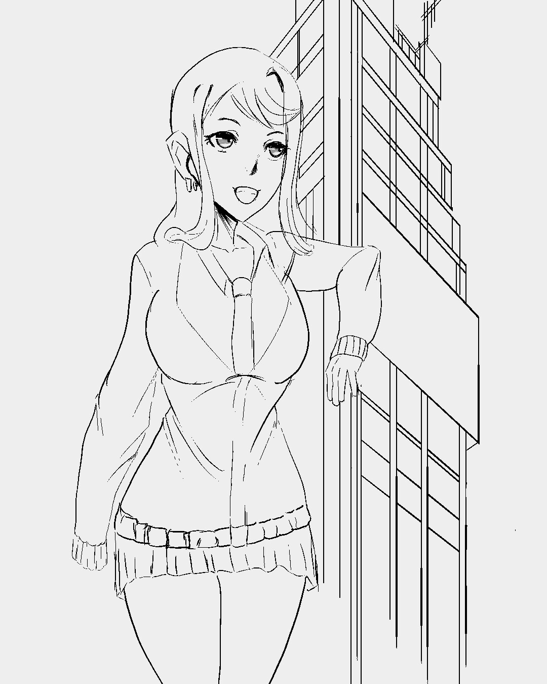 ArtStation - Chieri's Love Is 8 Meters Tall finshed inks