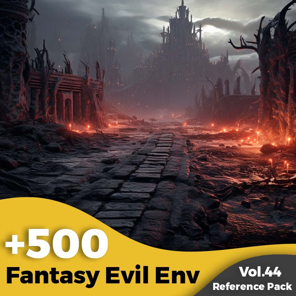 Concept Art - +500 Fantasy Evil Environment Concept (4k) | Vol_44