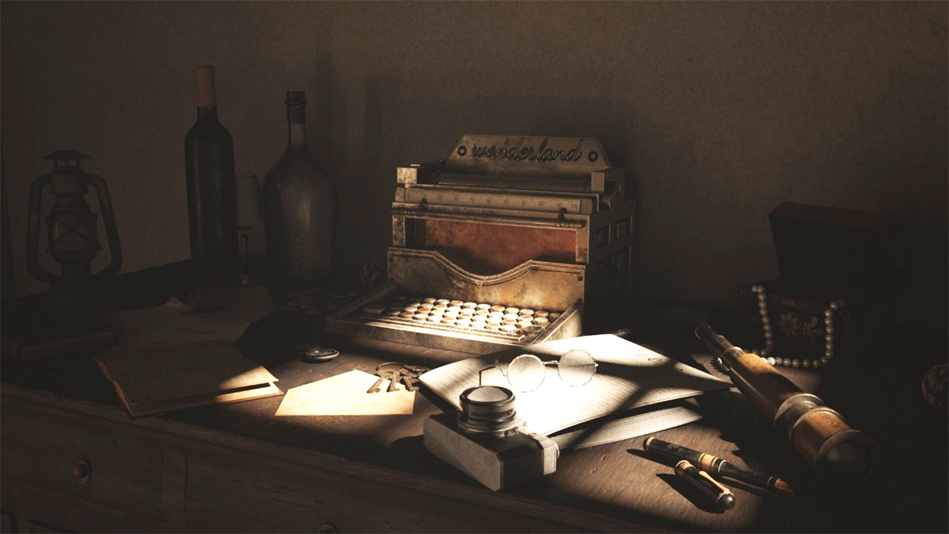 ArtStation - cluttered desk