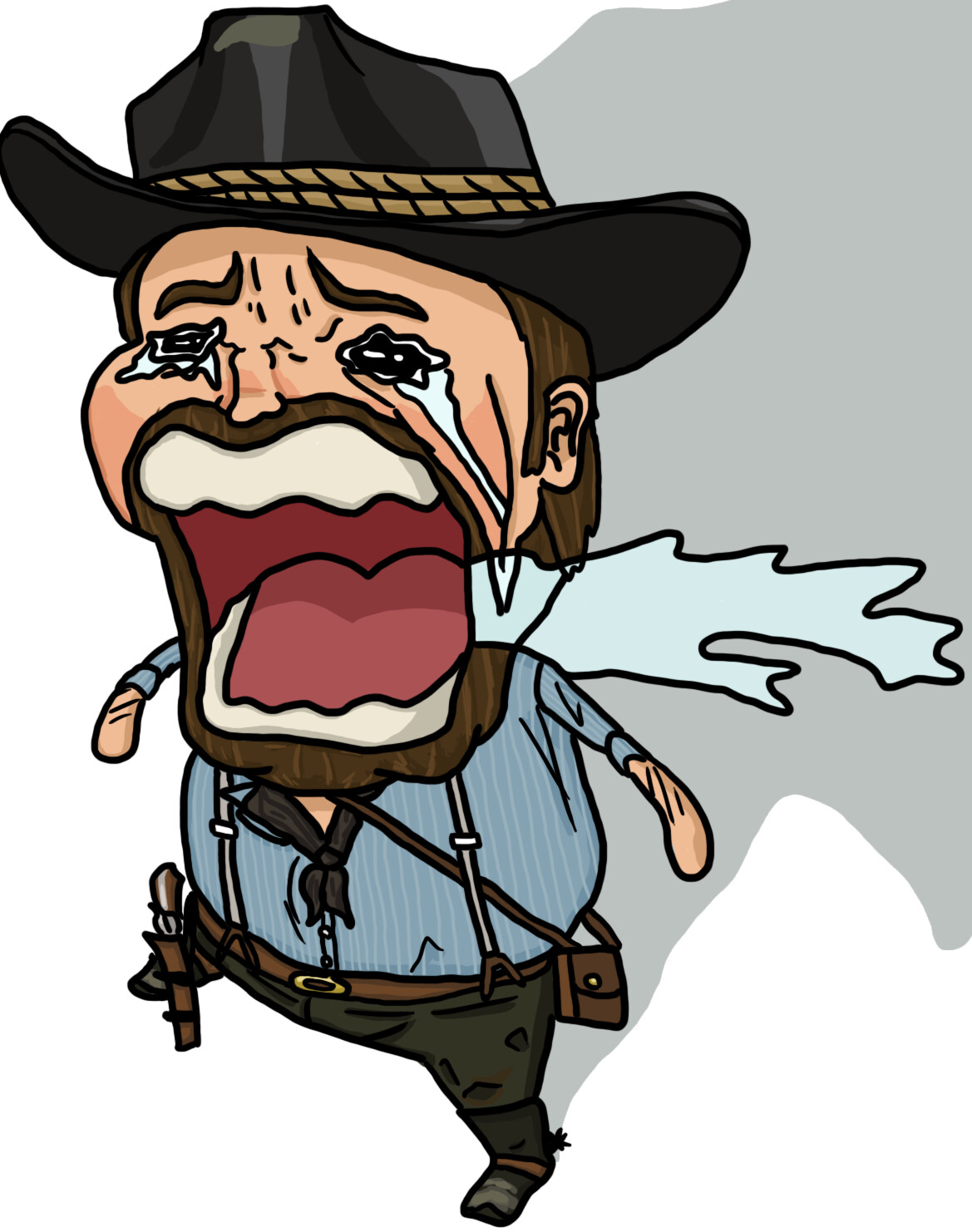 ArtStation - All my RDR2 crying chopper drawings.