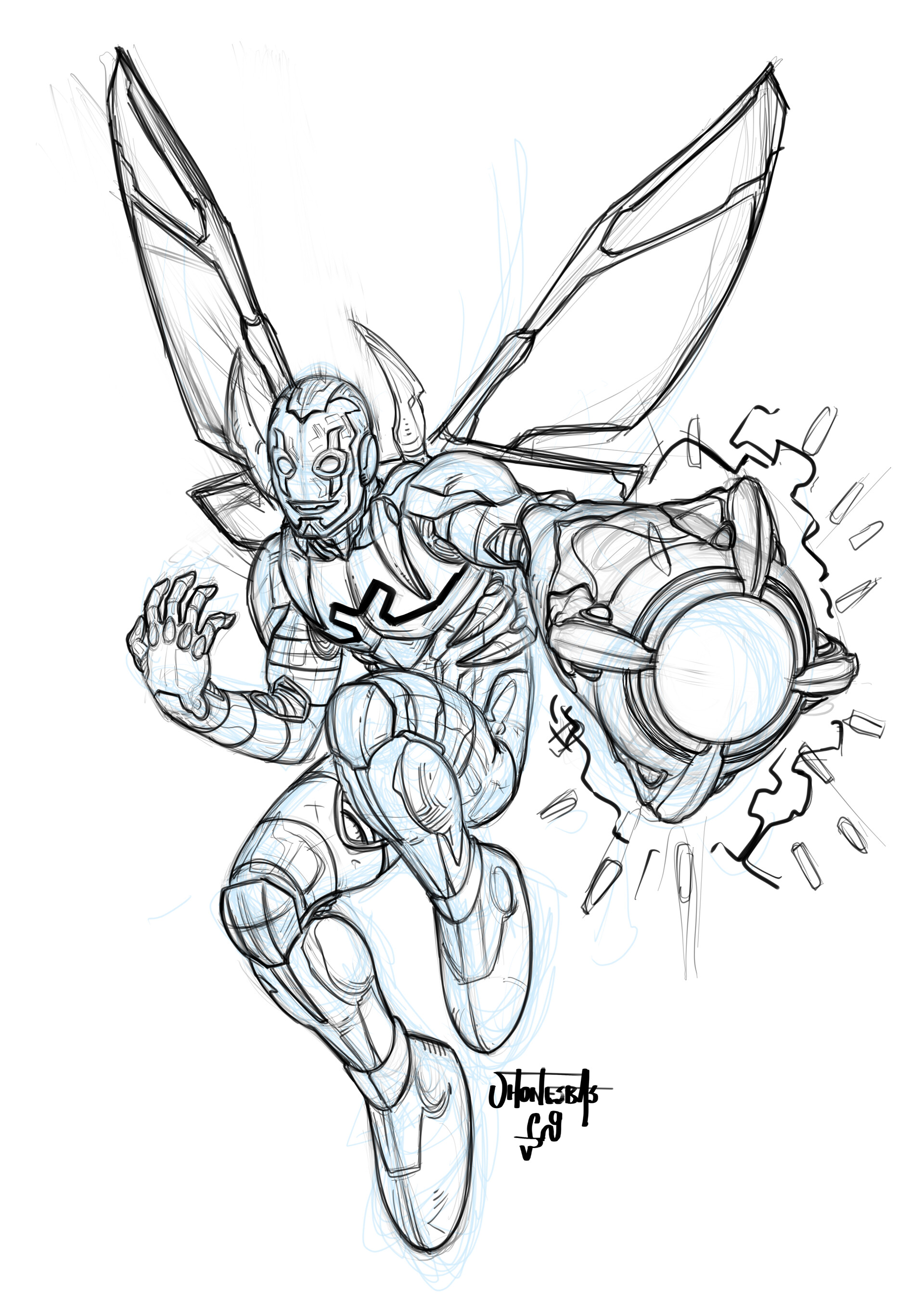 blue beetle coloring pages printable