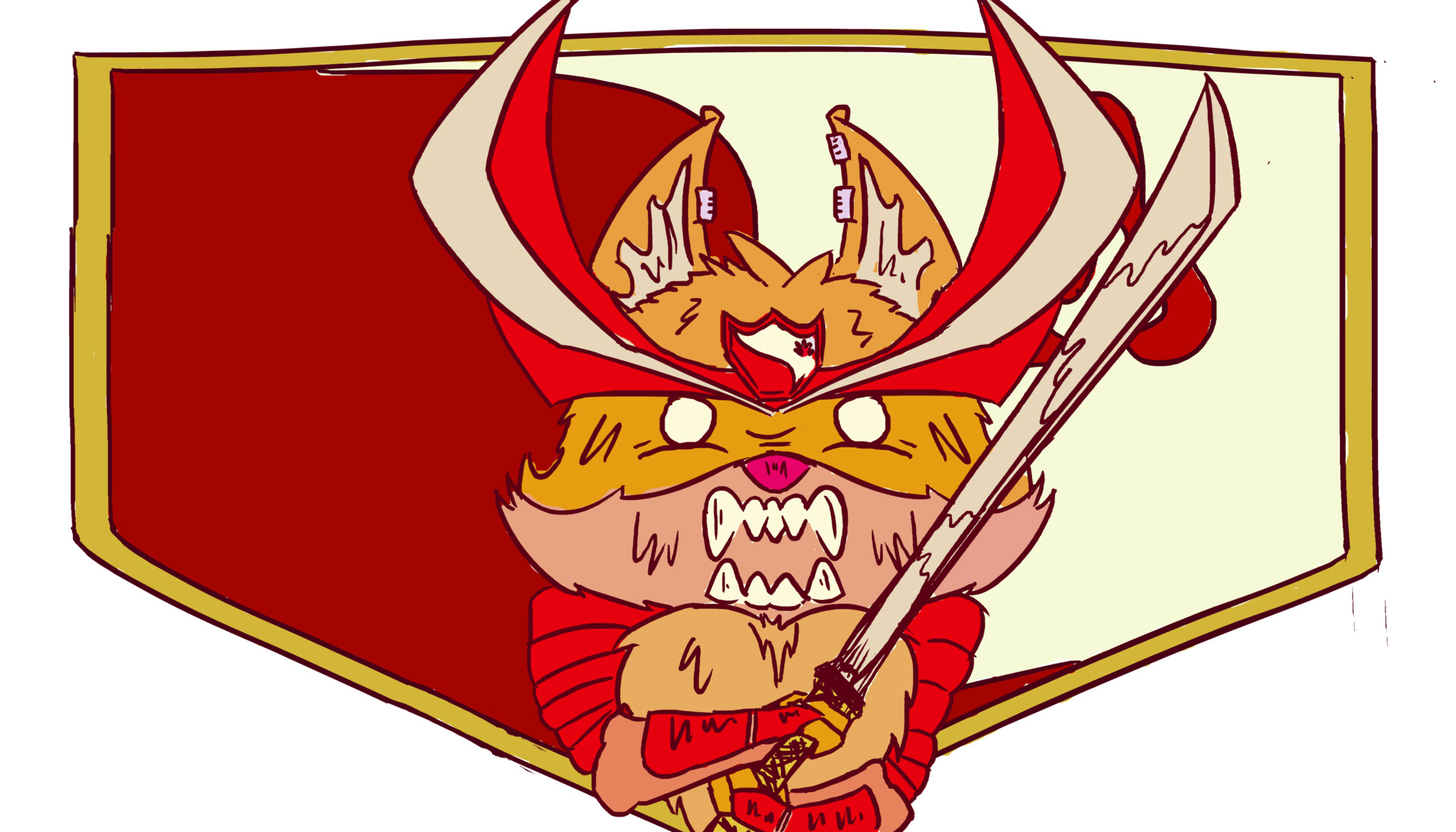 ArtStation - Mascot and shield design for a player guild.