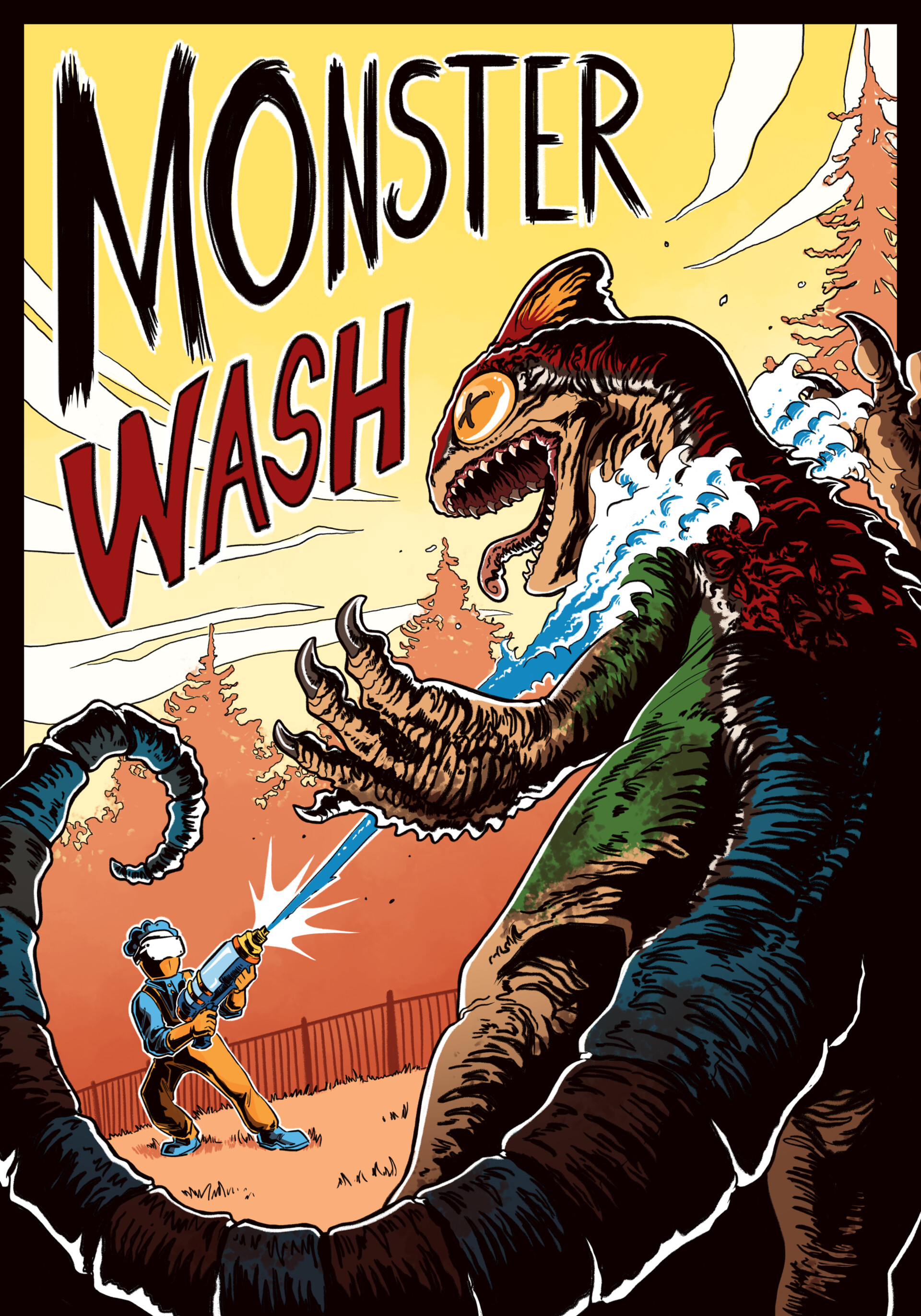 ArtStation - Monster Wash poster