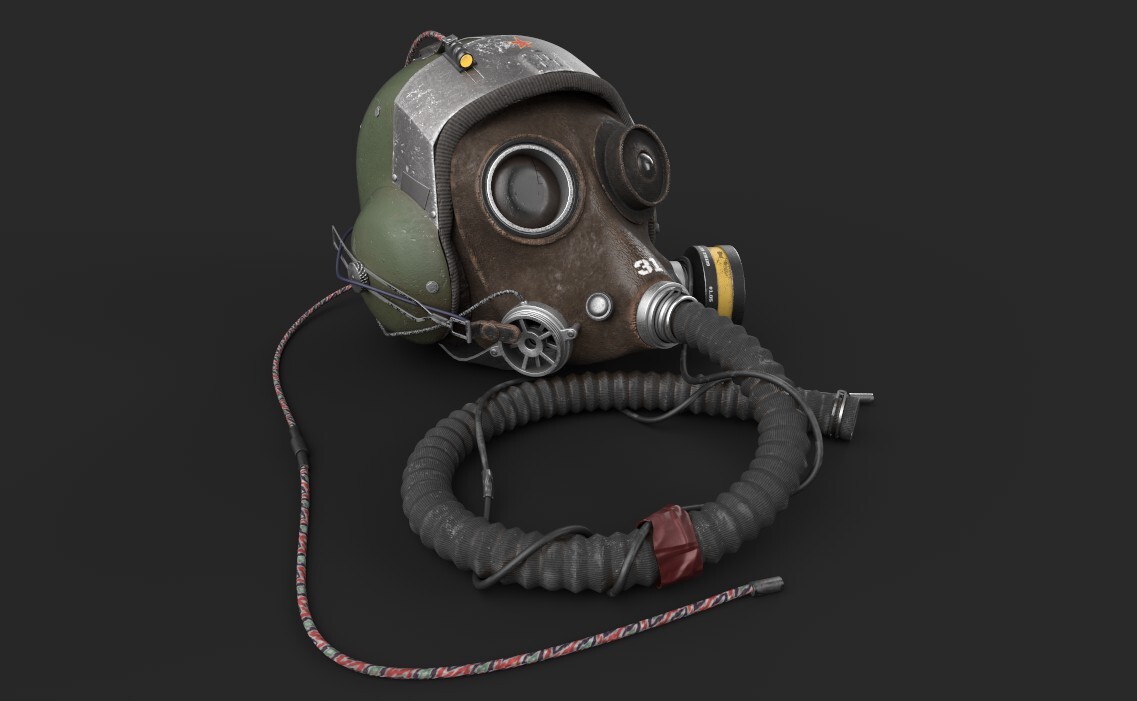 ArtStation - Post-Apocalyptic Pilot Helmet
