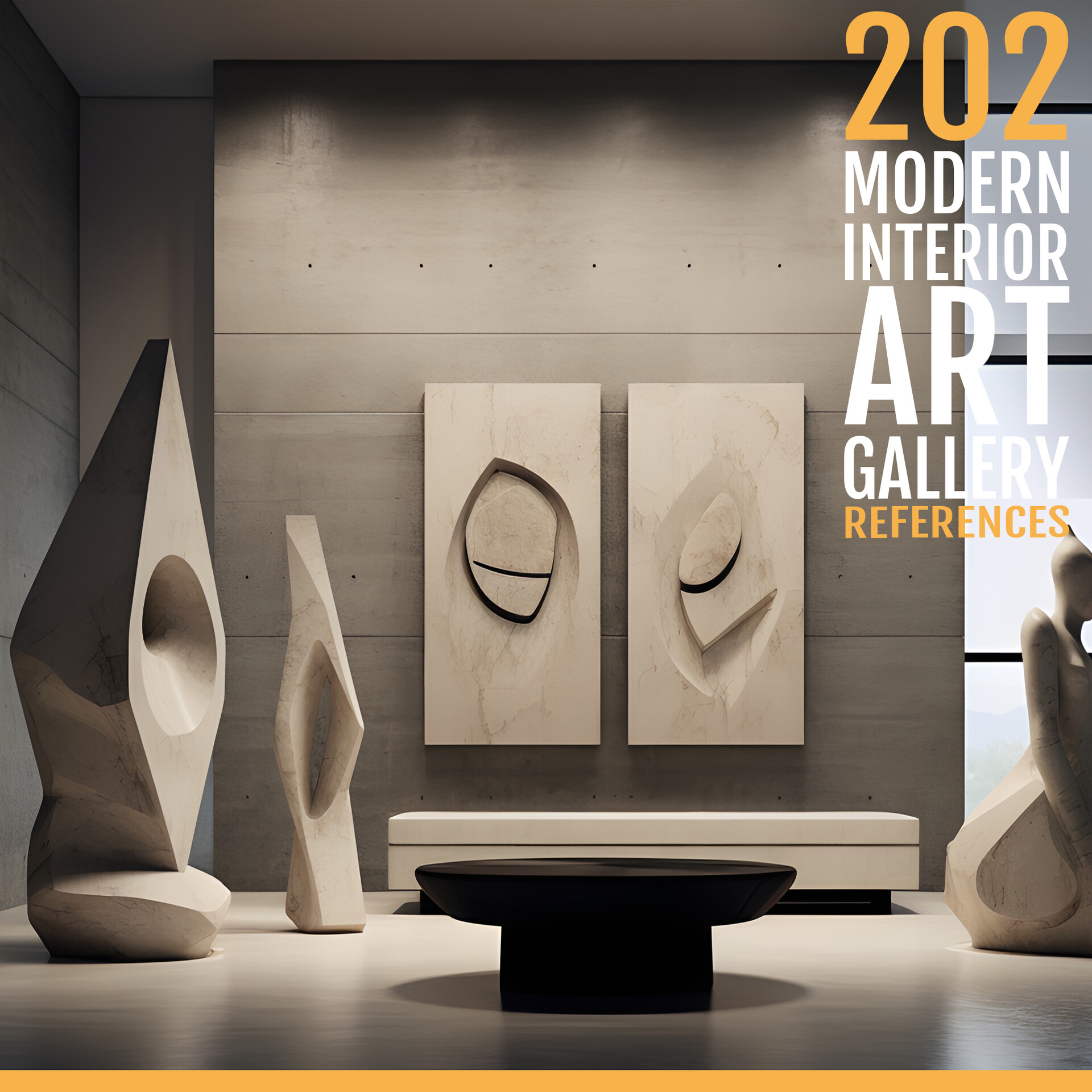 ArtStation - 202 Modern Interior Design - Art Gallery