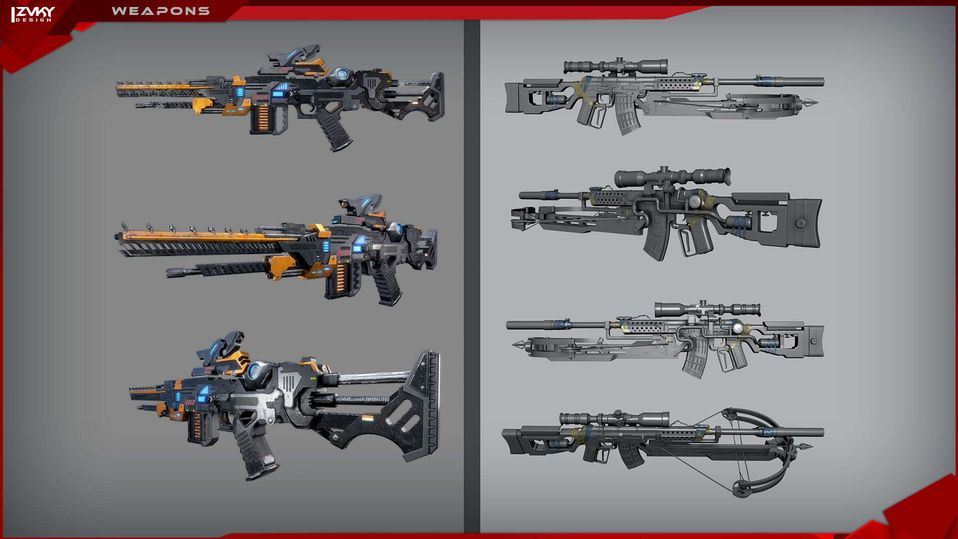 ArtStation - 3D Weapons