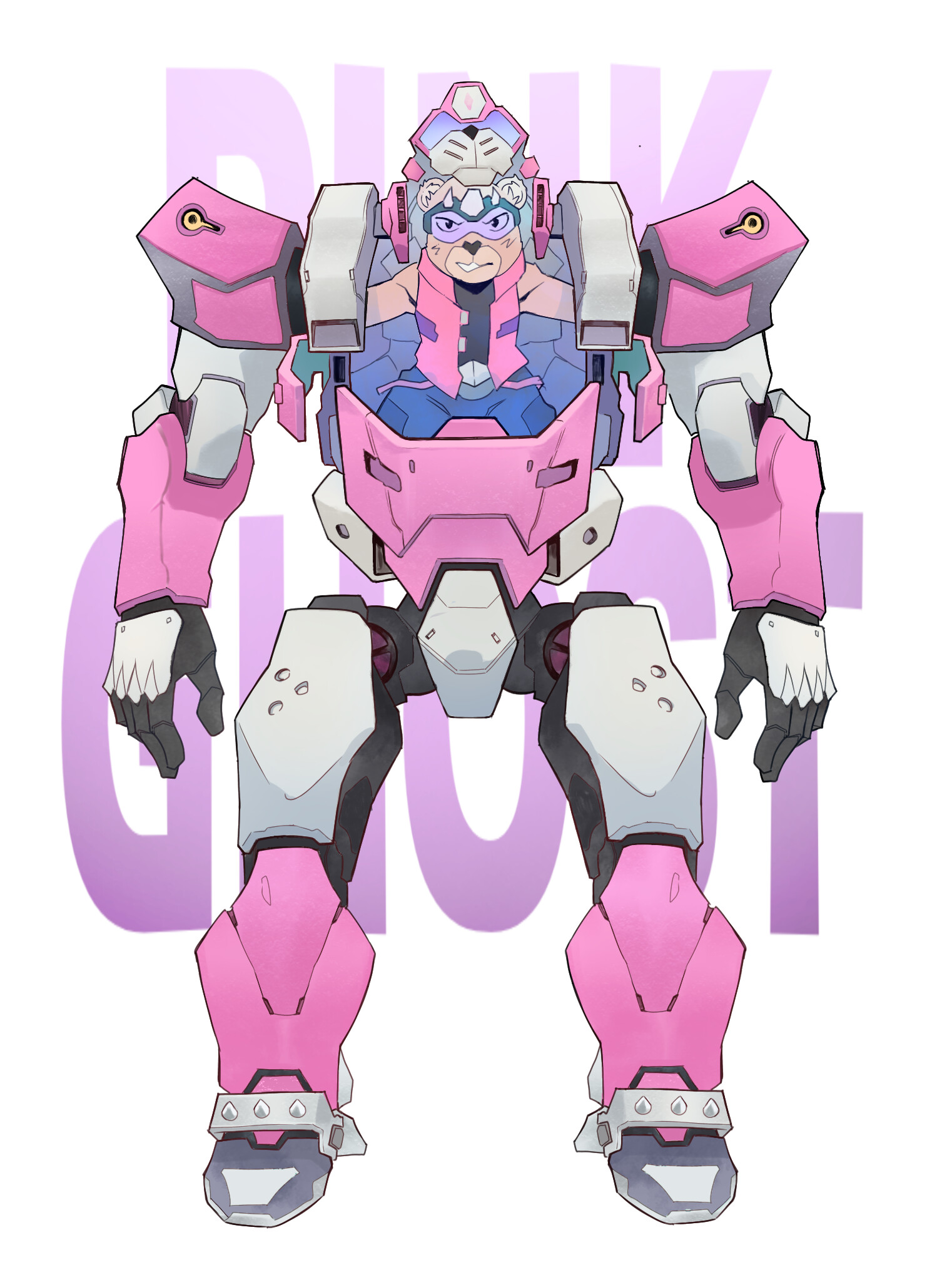 ArtStation - mecha designer pink ghost