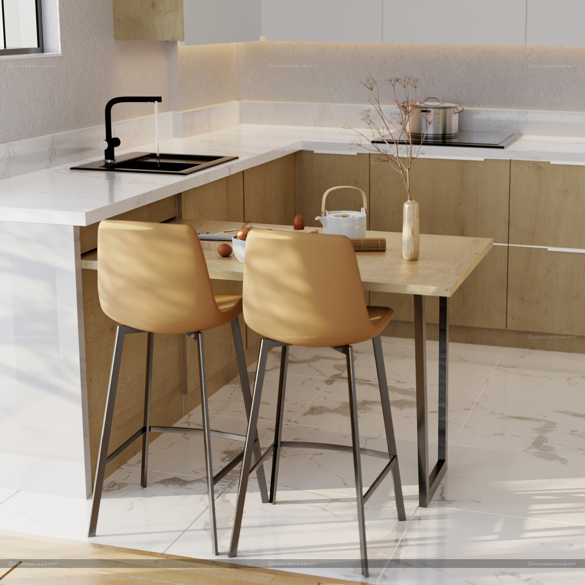 ArtStation - Kitchen Design And Rendering