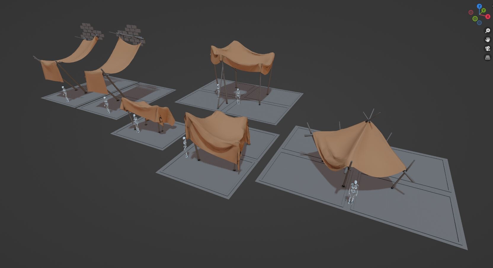 ArtStation - Concept: market tents 1