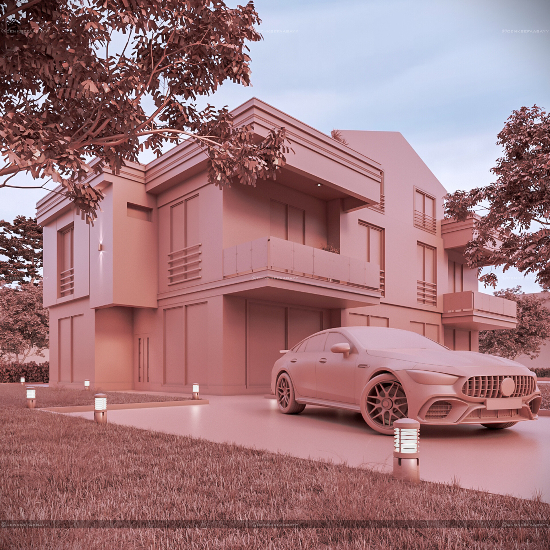 ArtStation - Villa Design Rendering