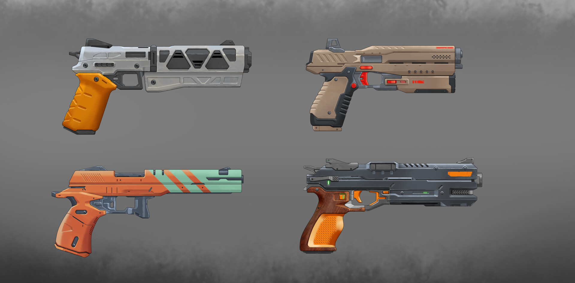 ArtStation - Sidearms sketches