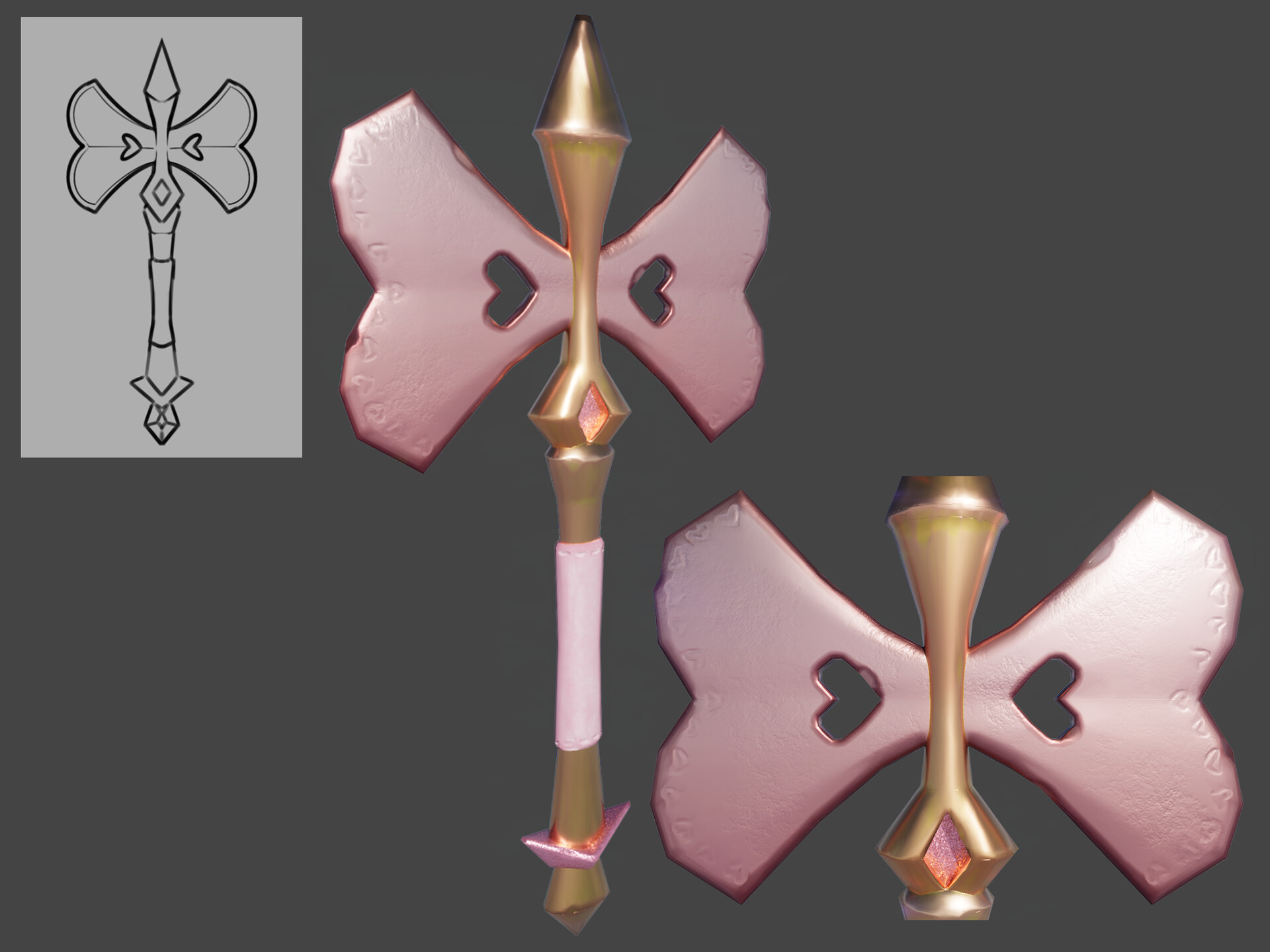 Emilie Burn - Heart Weapon Set