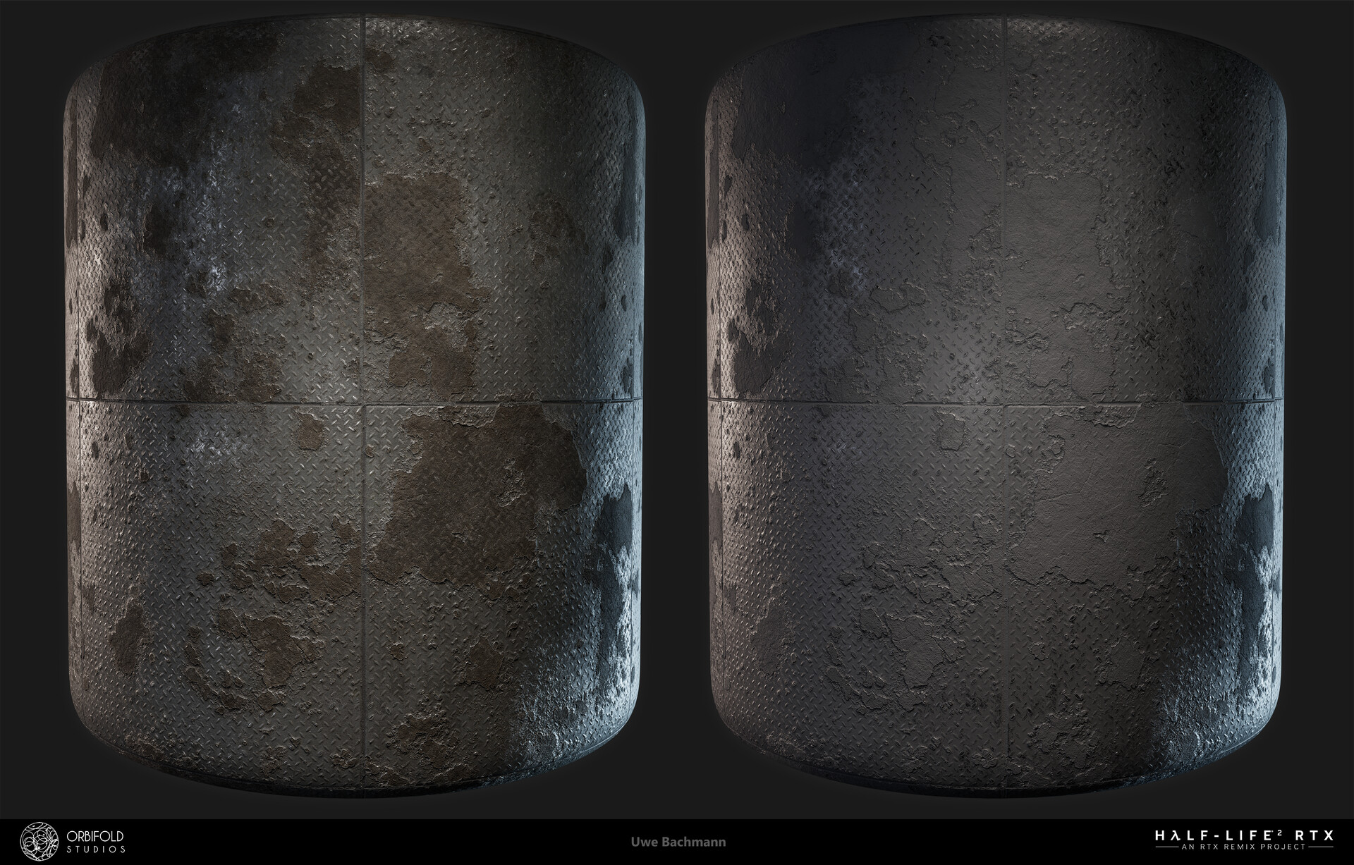 Uwe Bachmann - HALF-LIFE 2 RTX - Rusty Tread Plate Material