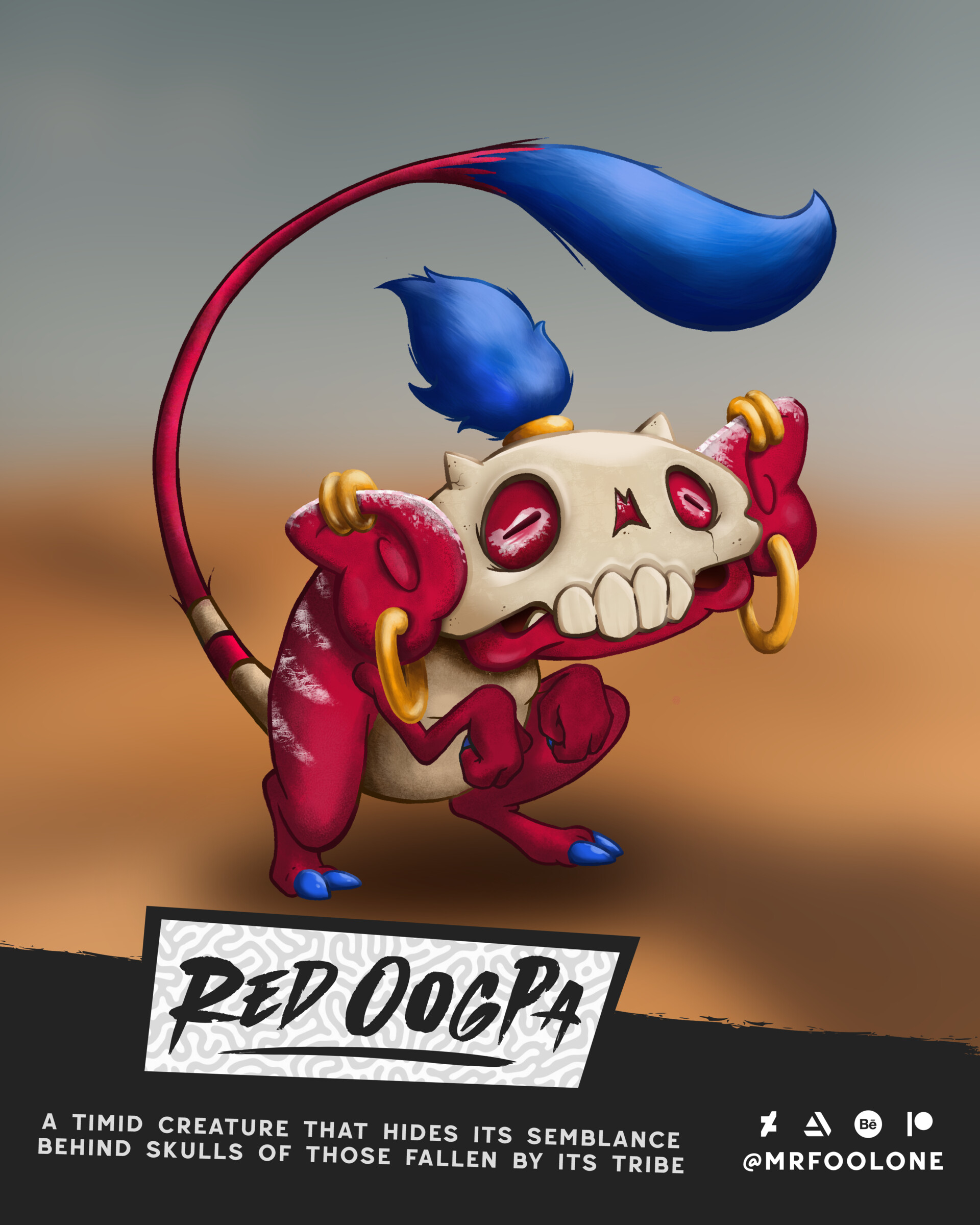 ArtStation - Red Oogpa / Mr. Fool's Bestiary #1