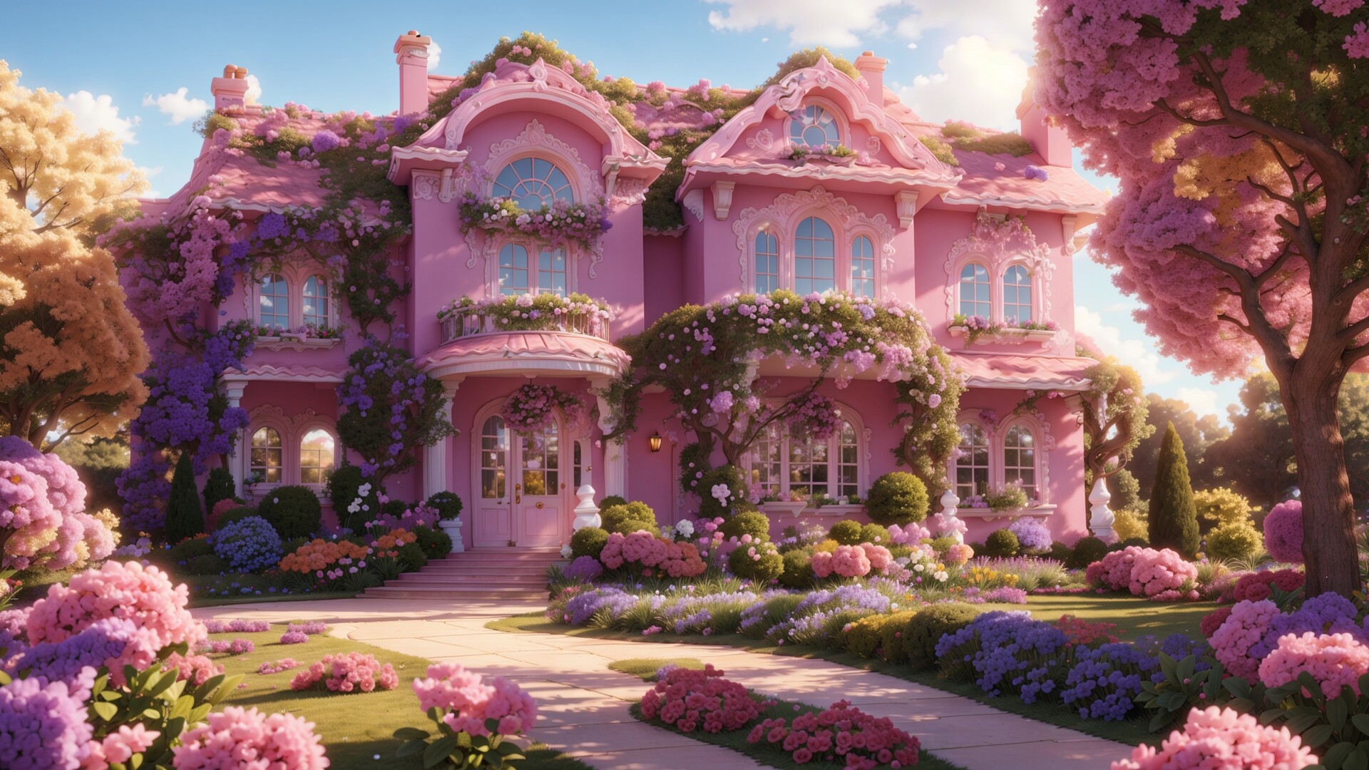 ArtStation - Enchanted Abode: A Magical Haven by the Garden