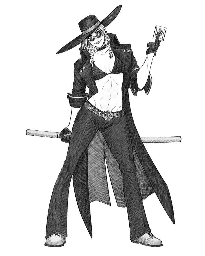 ArtStation - Guilty Gear Strive Sketches - Johnny