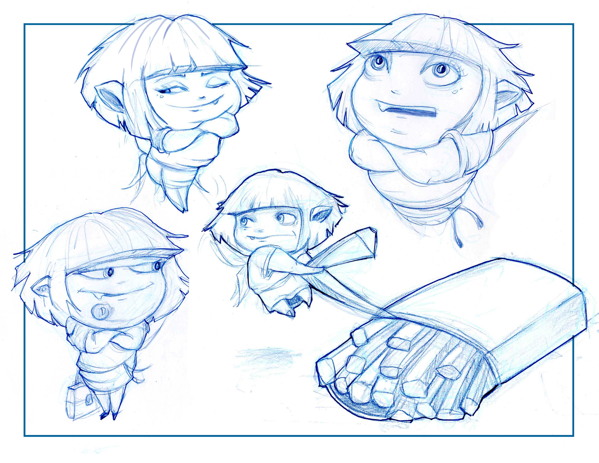 ArtStation - story book character sketches