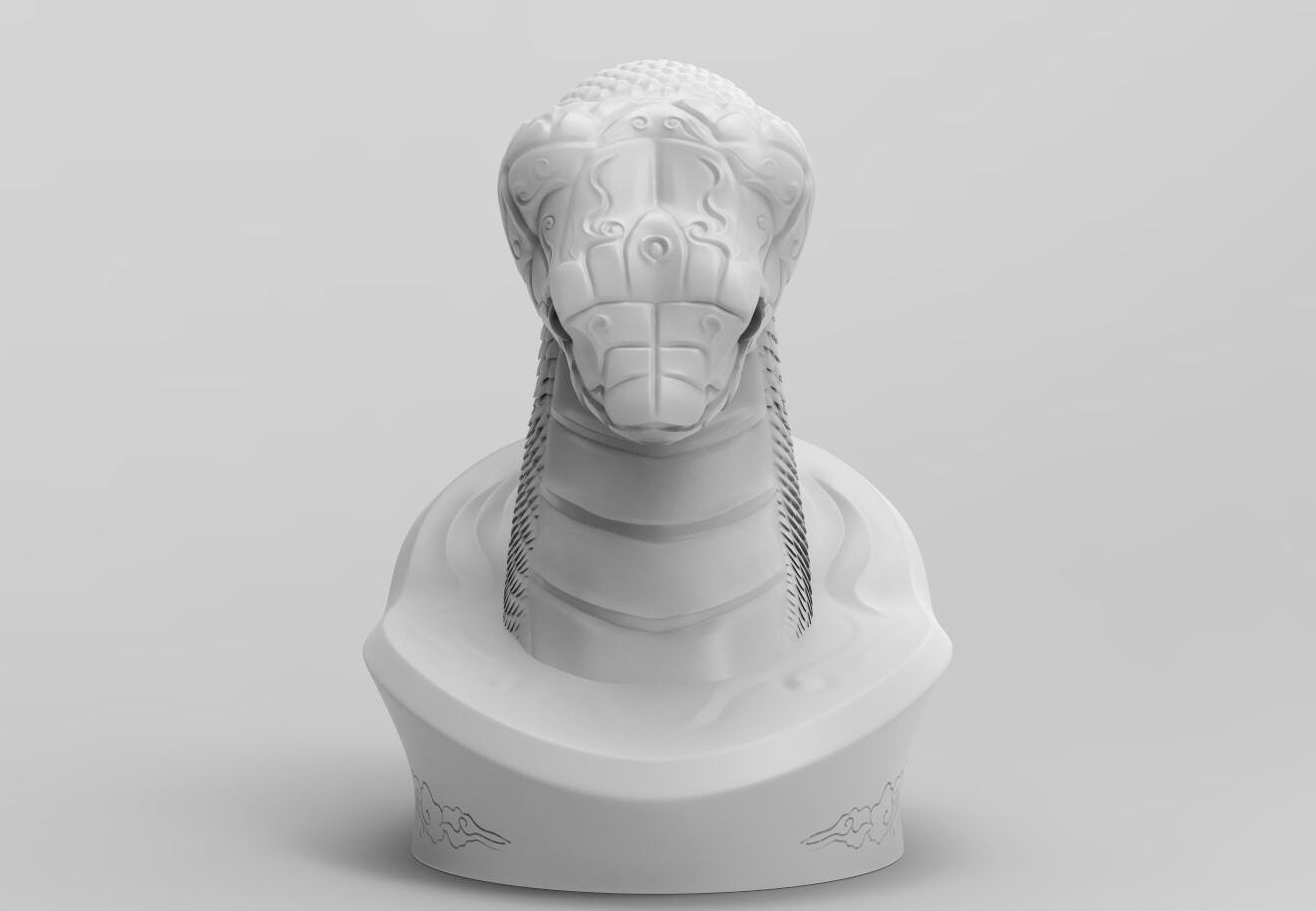 ArtStation - Chinese Zodiac Snake Head